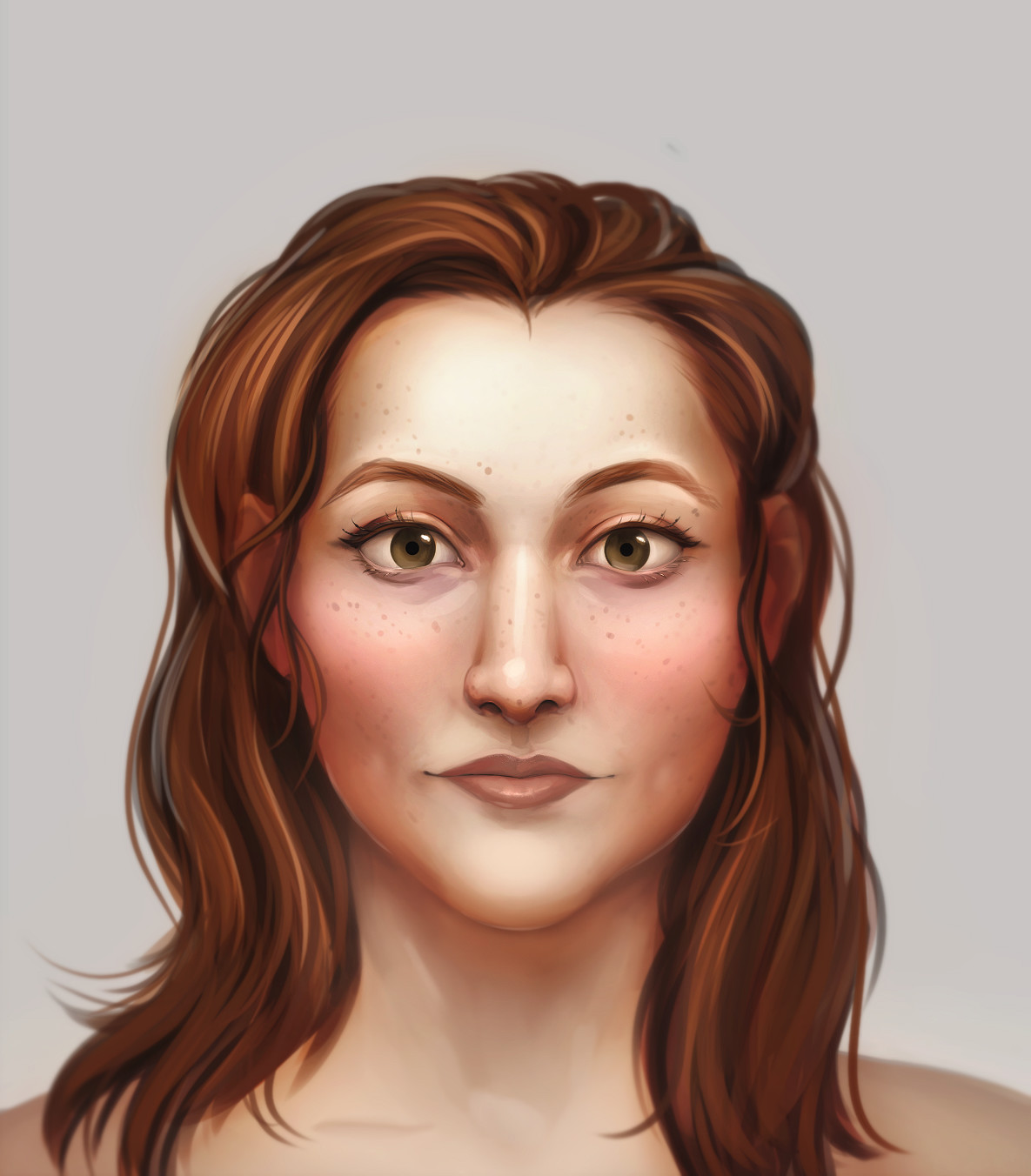 ArtStation - Semi-realistic Portrait Practice