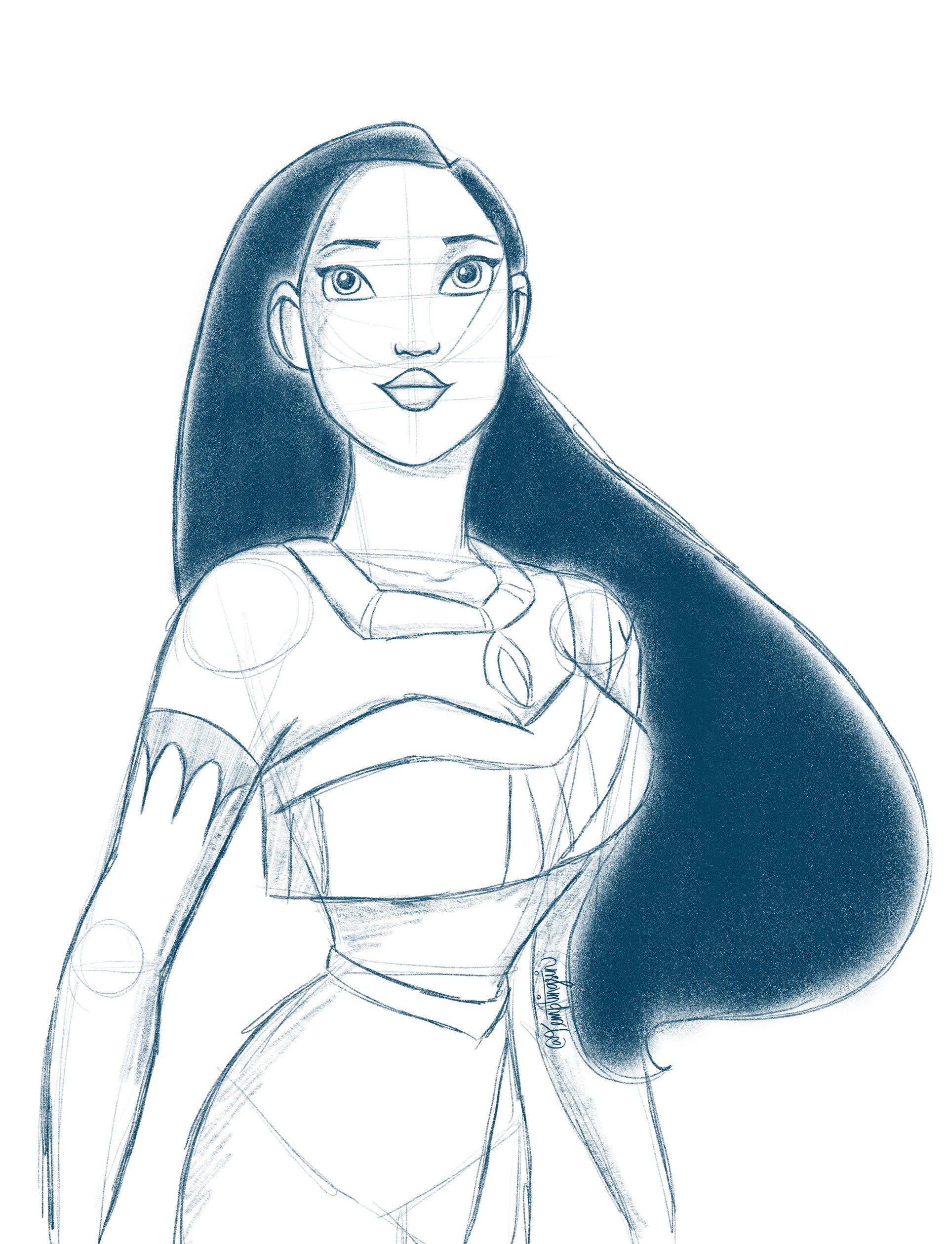 Disney Princes And Princesses Sketches