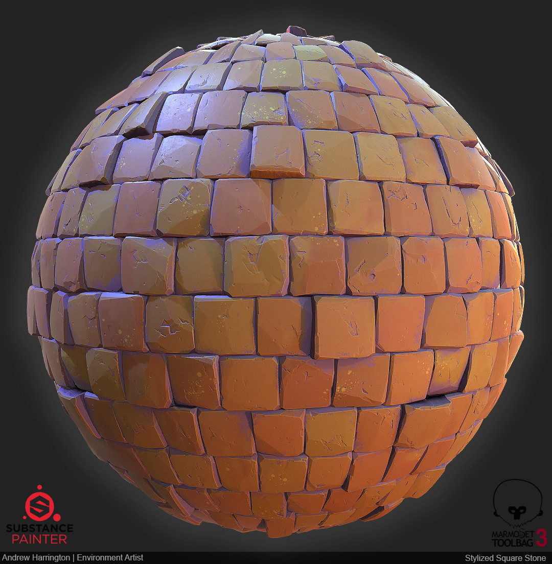 ArtStation - Stylized Square Stone