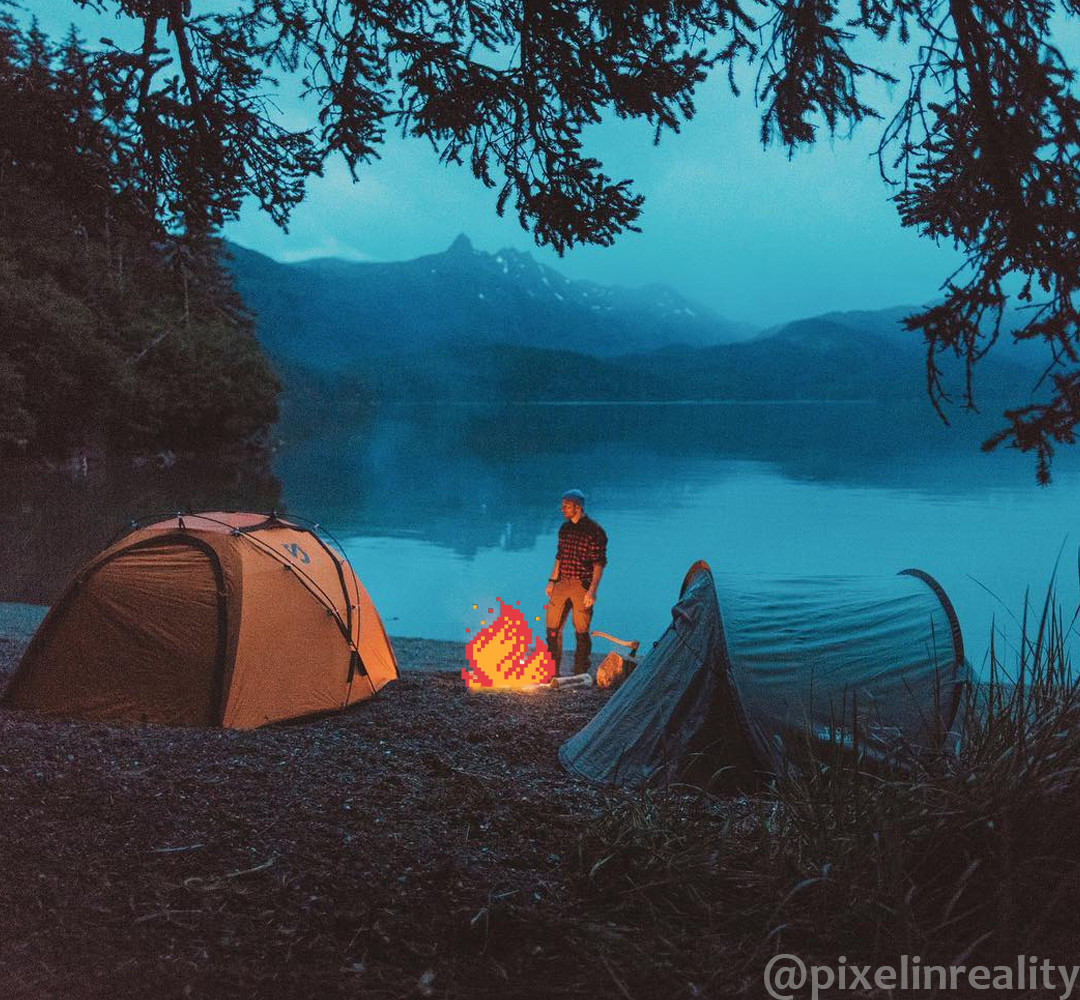 ArtStation - Campfire pixel art