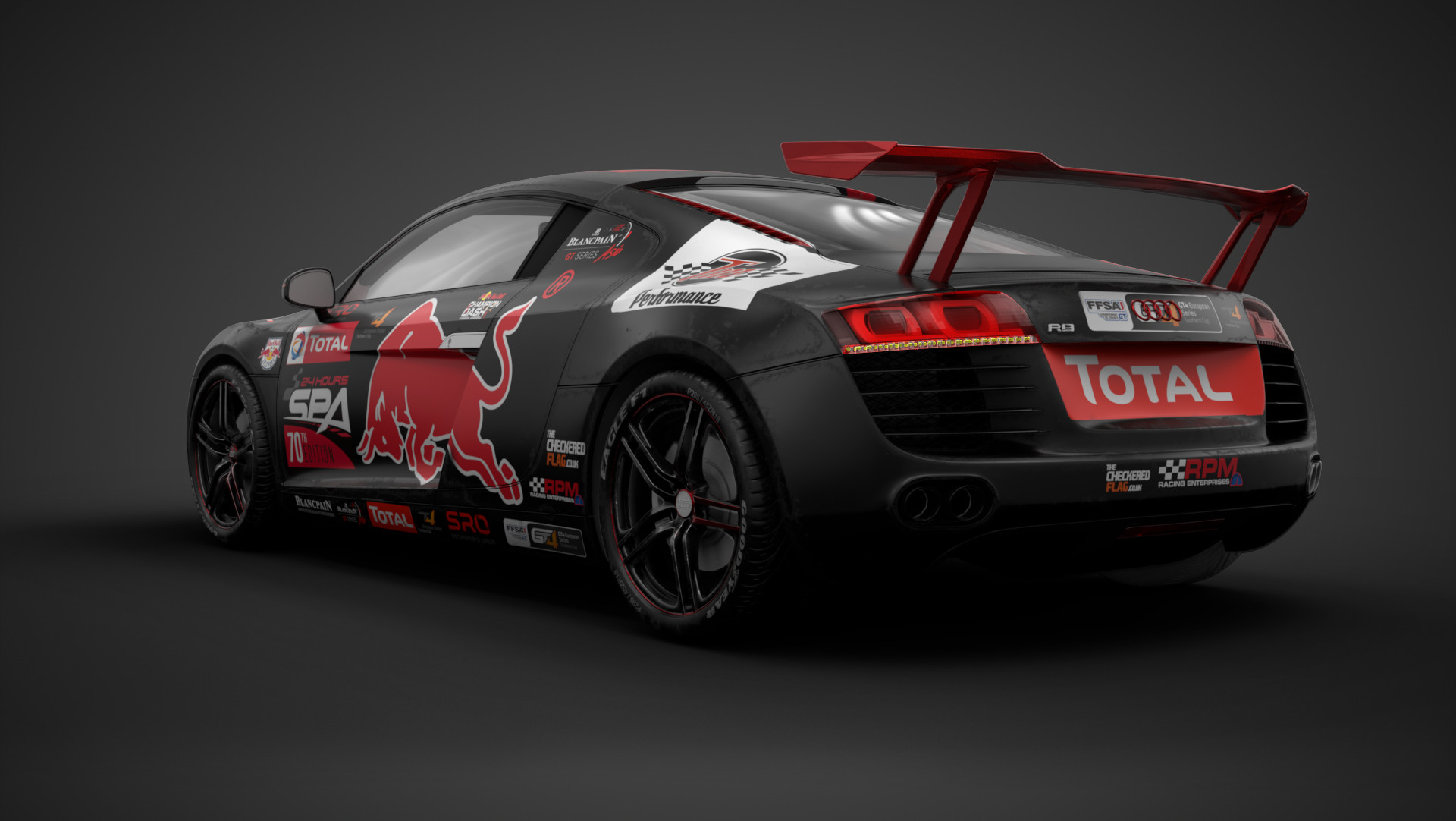 Anantha Krishnan - Custom made sticker worked race track AUDI R8