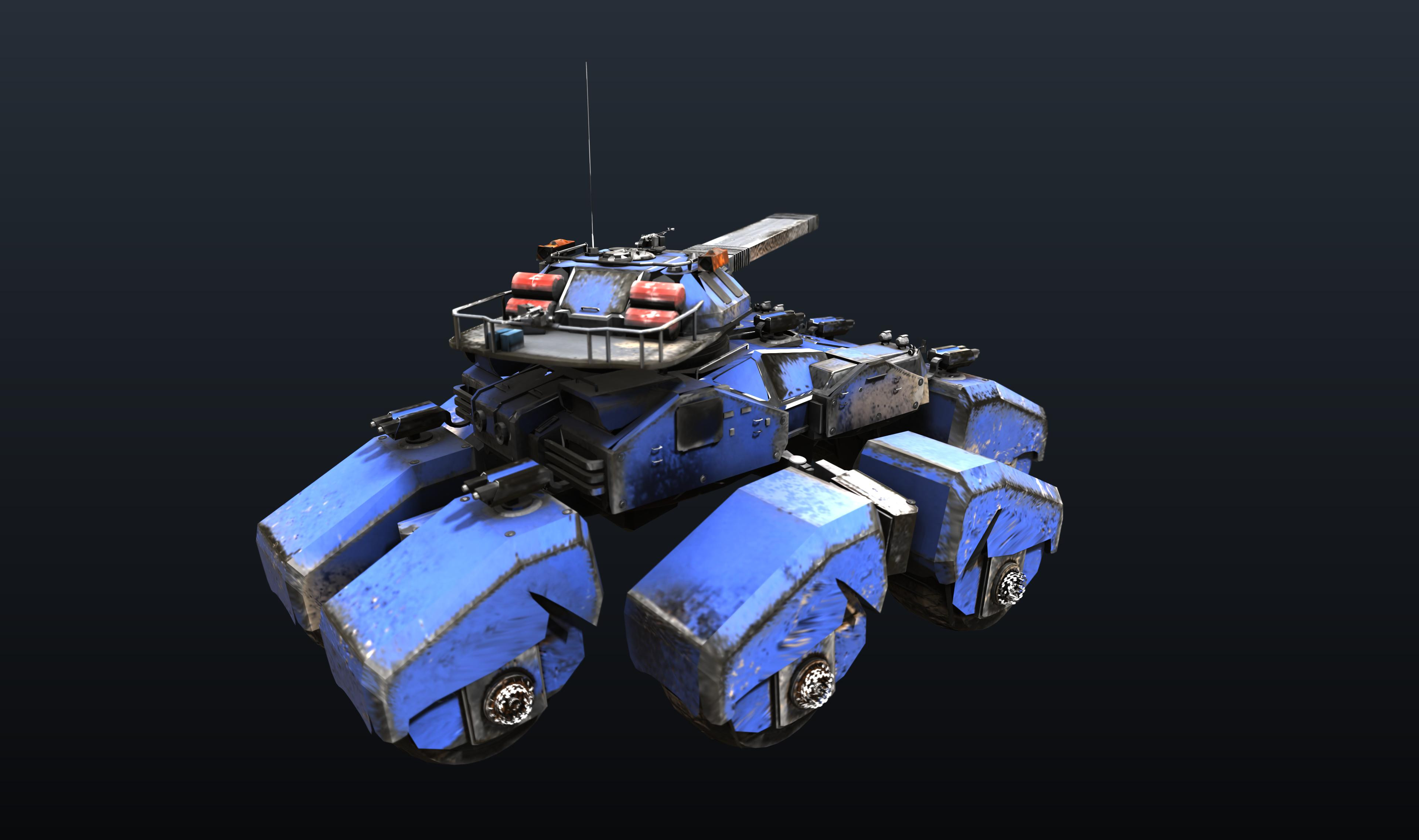 Colin Searle - UEF Main Battle Tank (topdown RTS WIP)