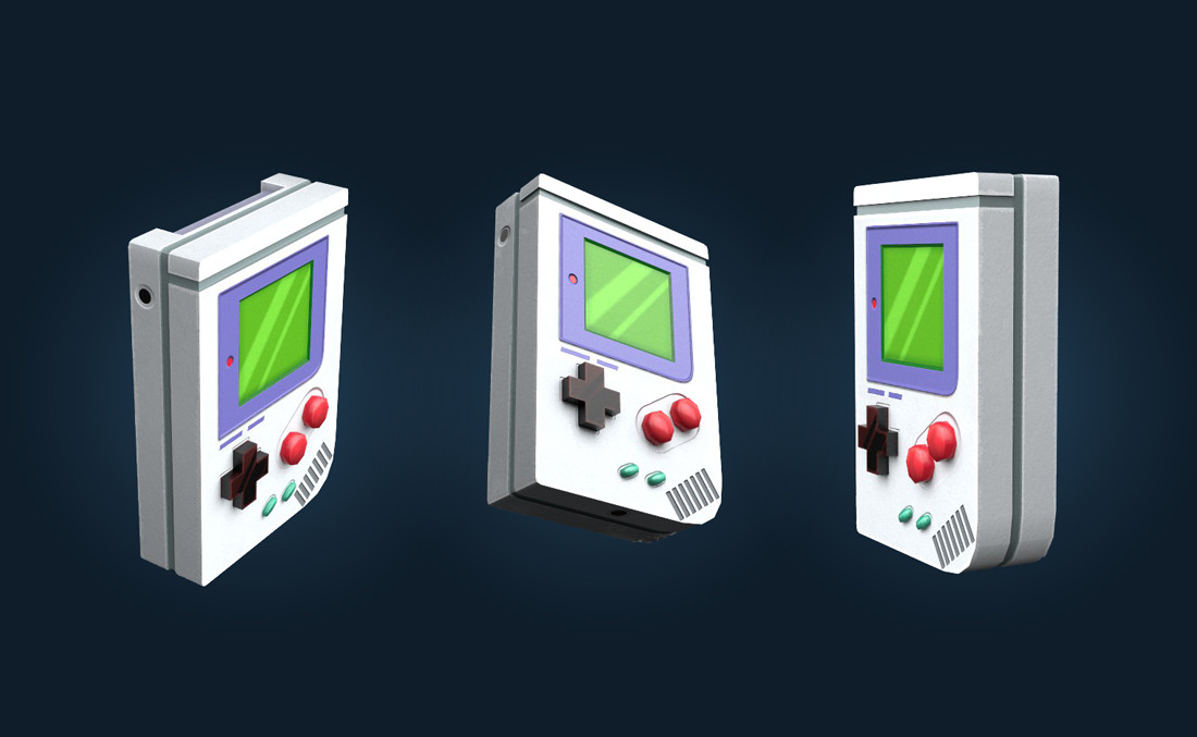 ArtStation - gameboy model