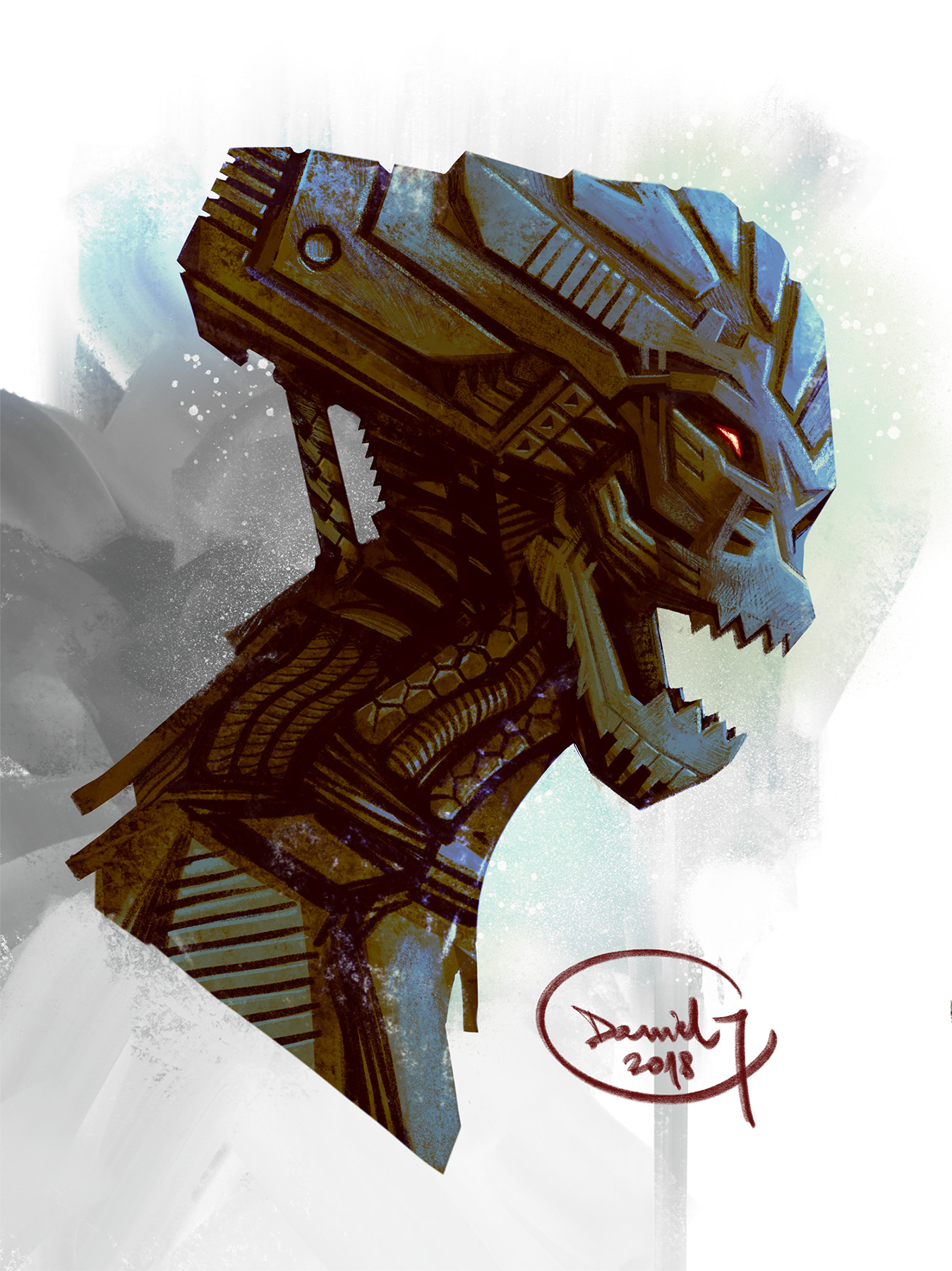 ArtStation - ABC warrior head concept