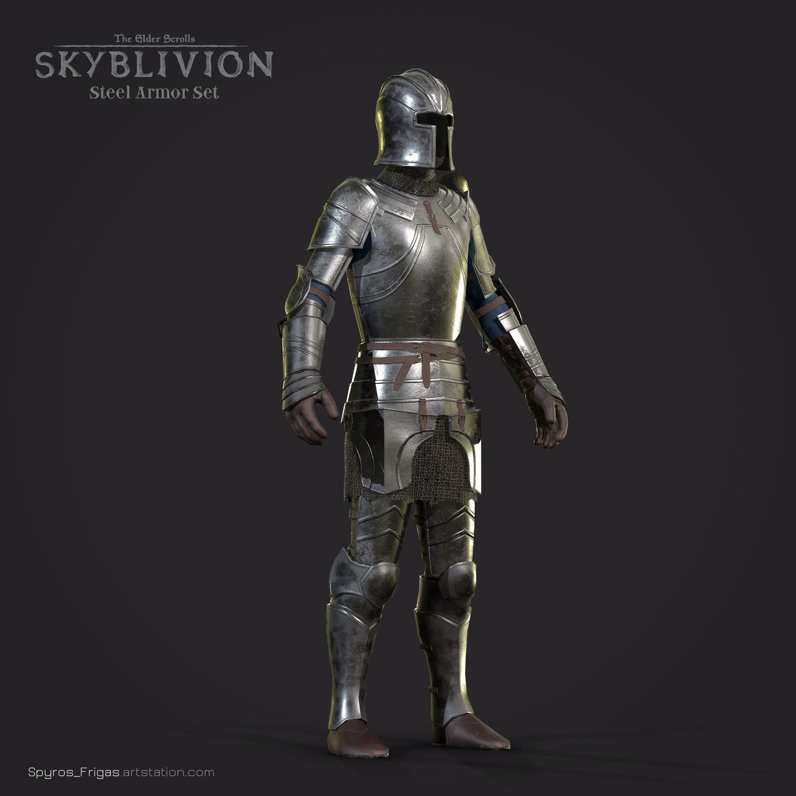 Spyros Frigas - Steel Armor set - TES:Skyblivion