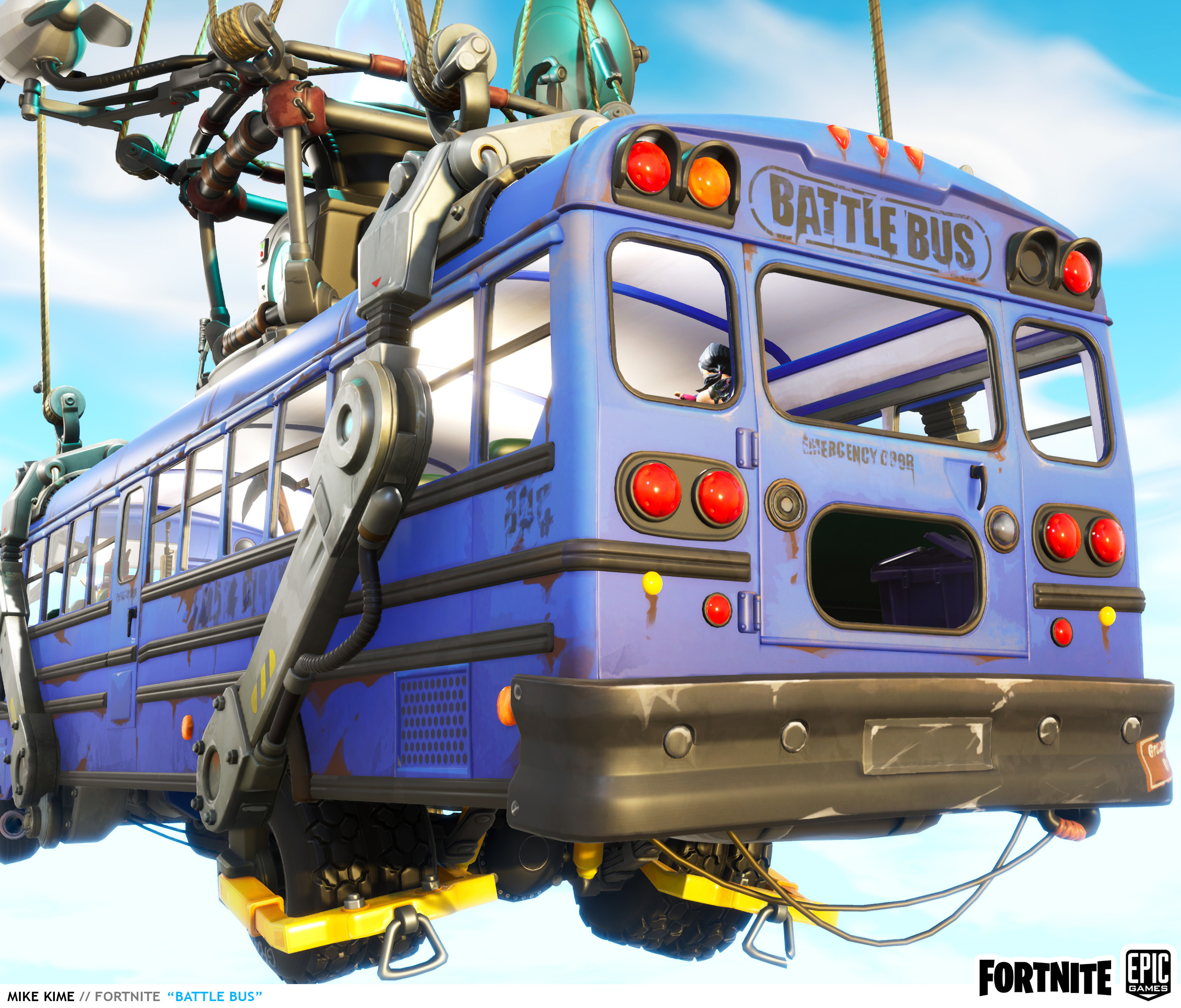 how to draw the fortnite battle bus