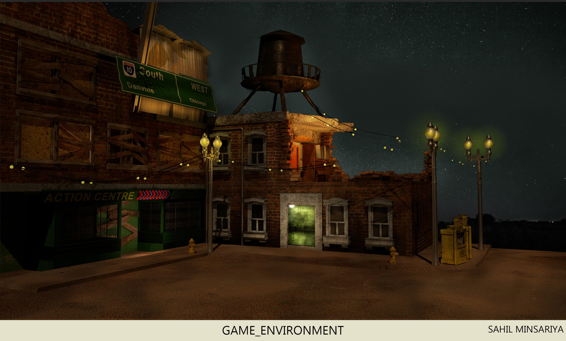 ArtStation - Night_Scene_Game_Environment