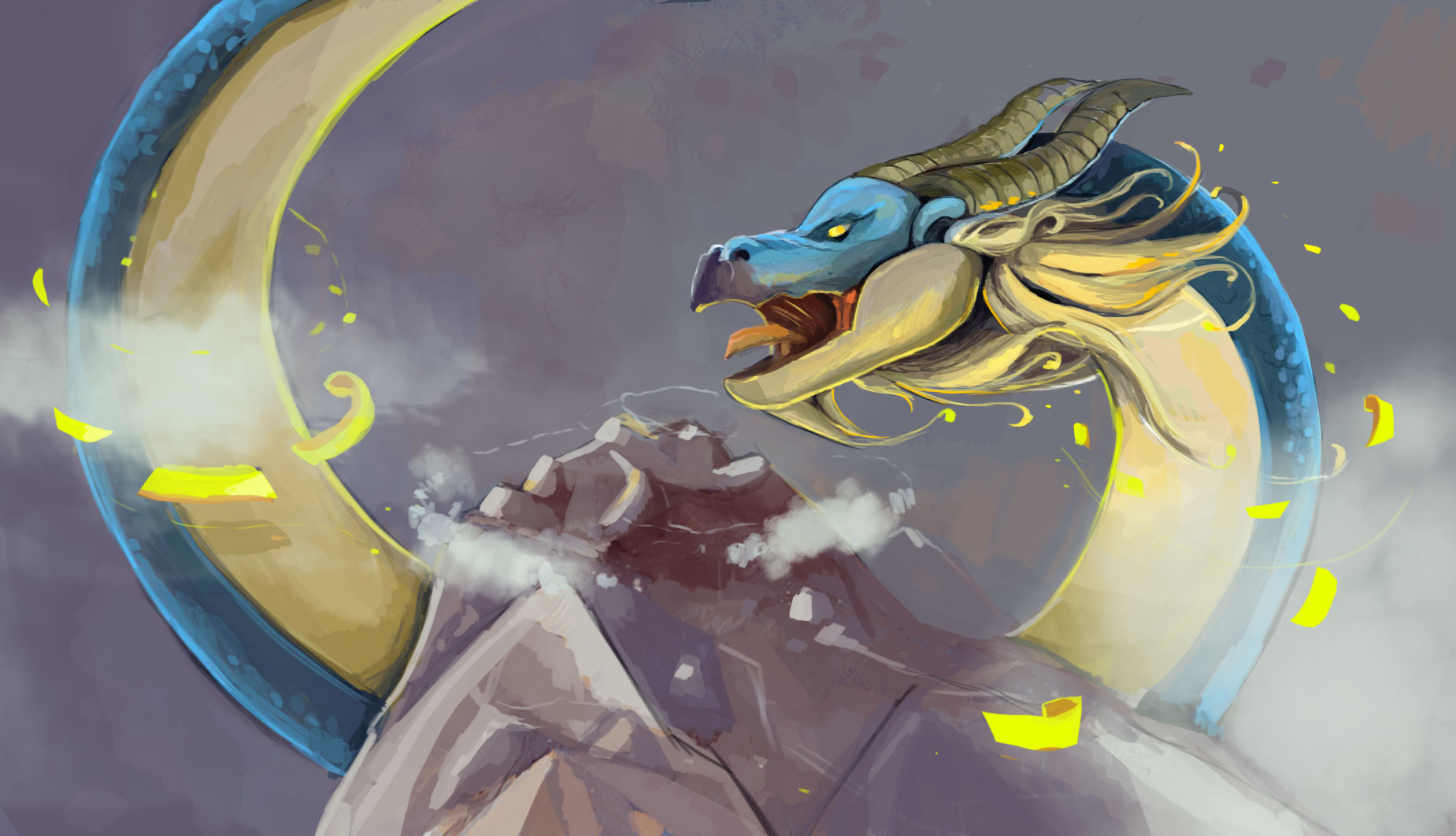 ArtStation - Sketch. Unfinished/ Dragon