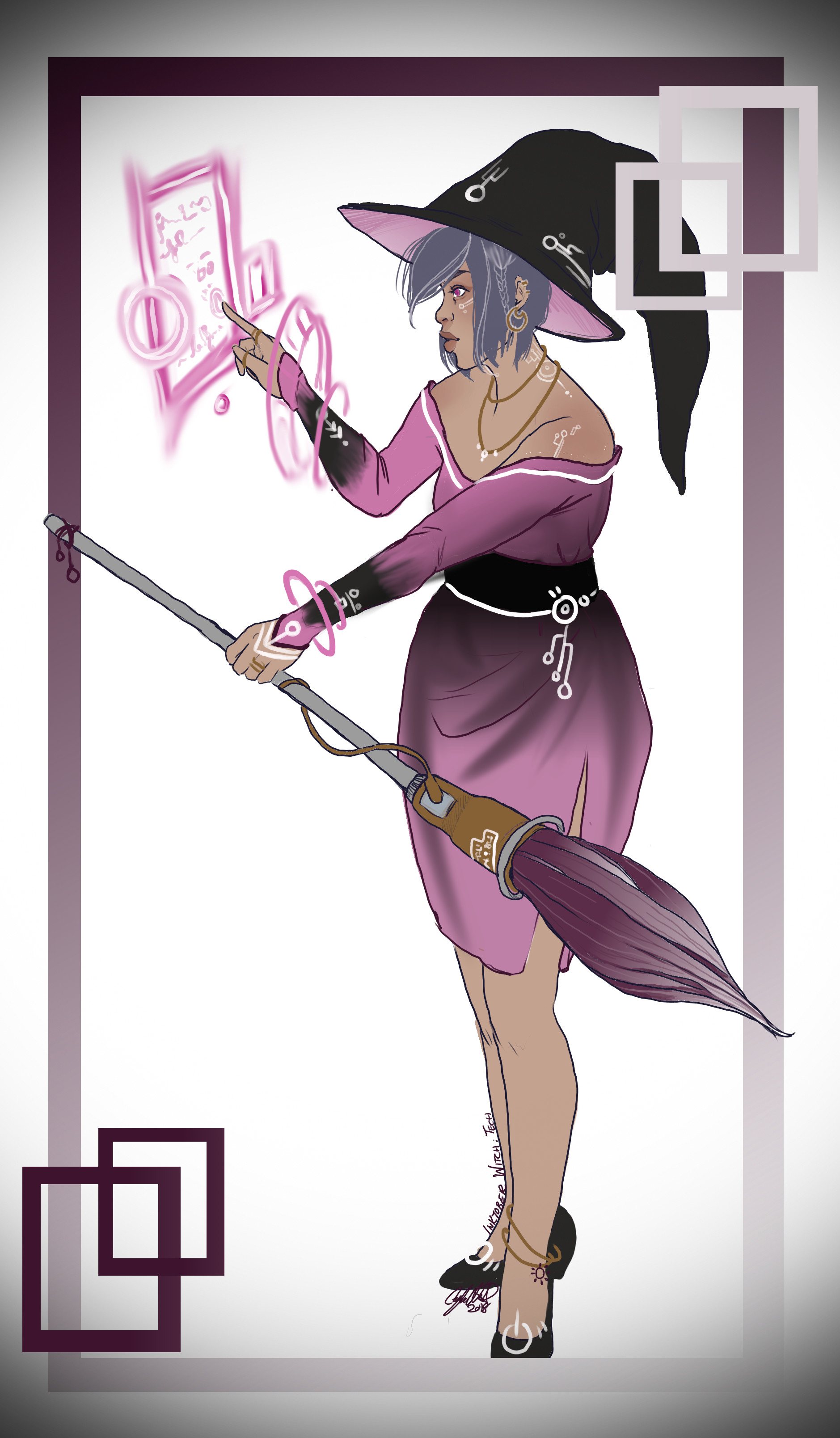 ArtStation - Inktober 2018 Witch : Technology