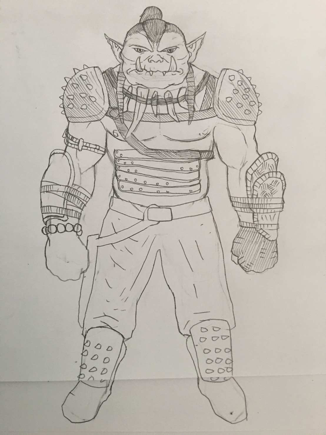 orc drawing easy