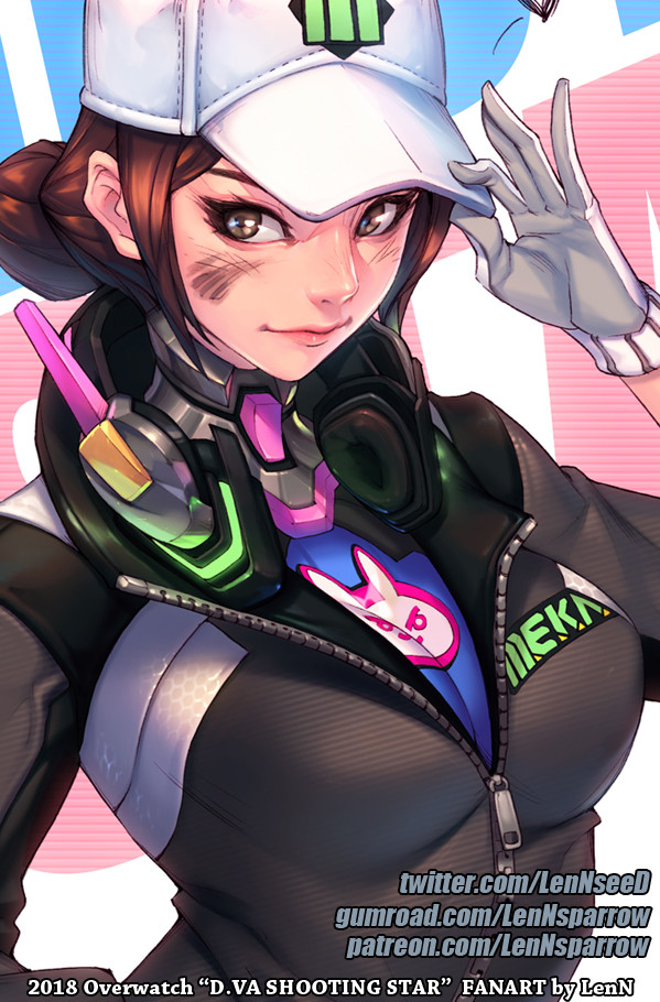 Shin Taehwan Lenn Overwatch Dva Shooting Star Patreon Reward
