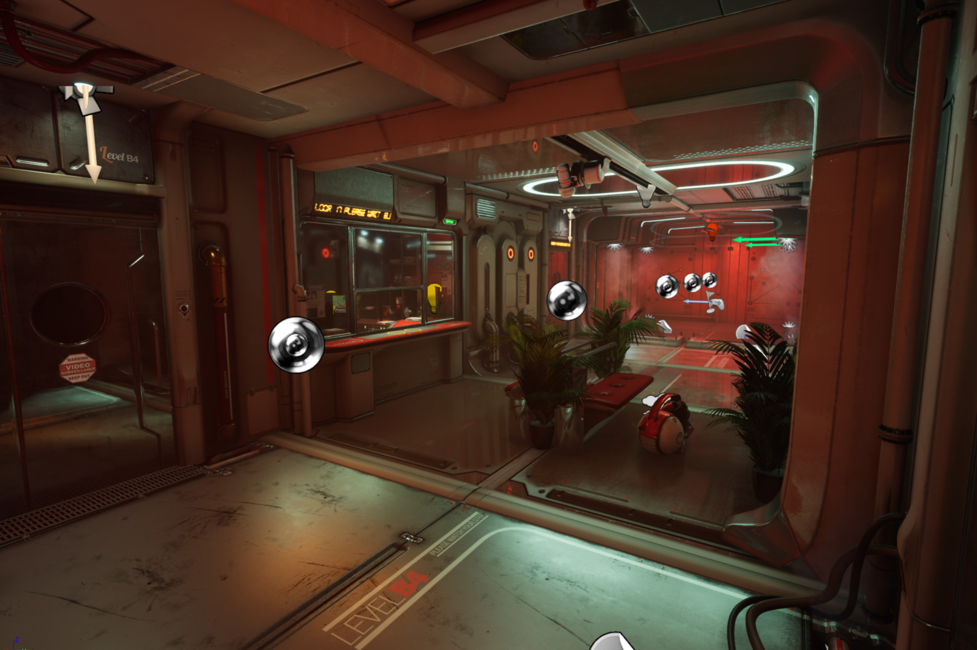 Sam Waite - Re-lighting test - UE4 Sci-Fi Hallway