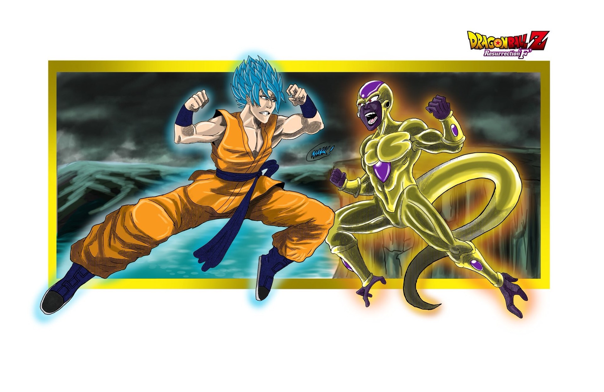 how to draw goku resurrection f