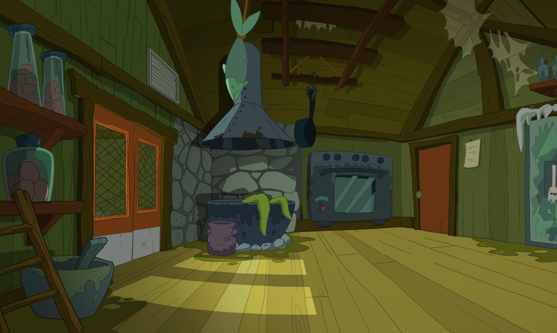 ArtStation - Camp Lake Bottom BG Paintings (Season 3, 9 Story Media)