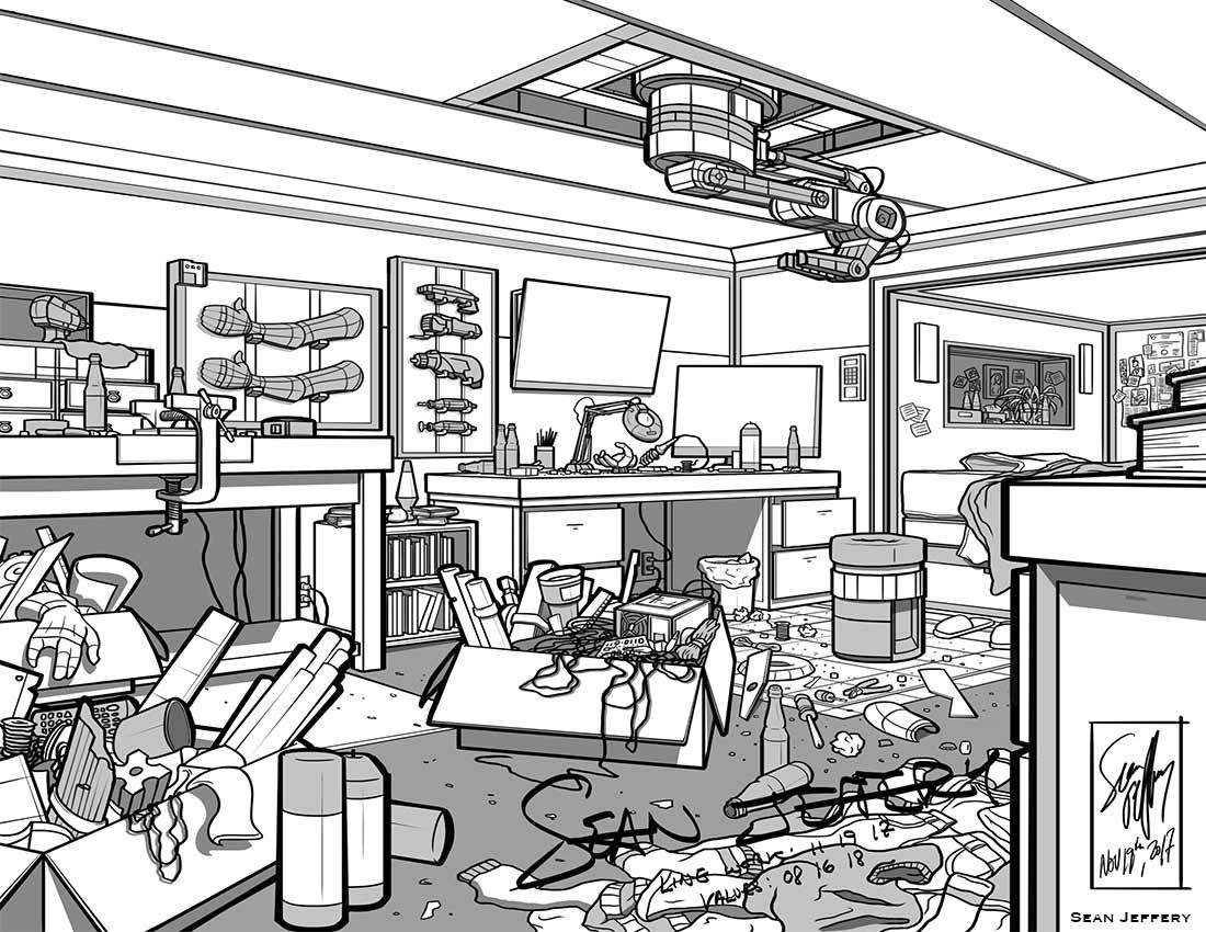 Sean Jeffery - Sci-fi Room interior (Room with Personality)