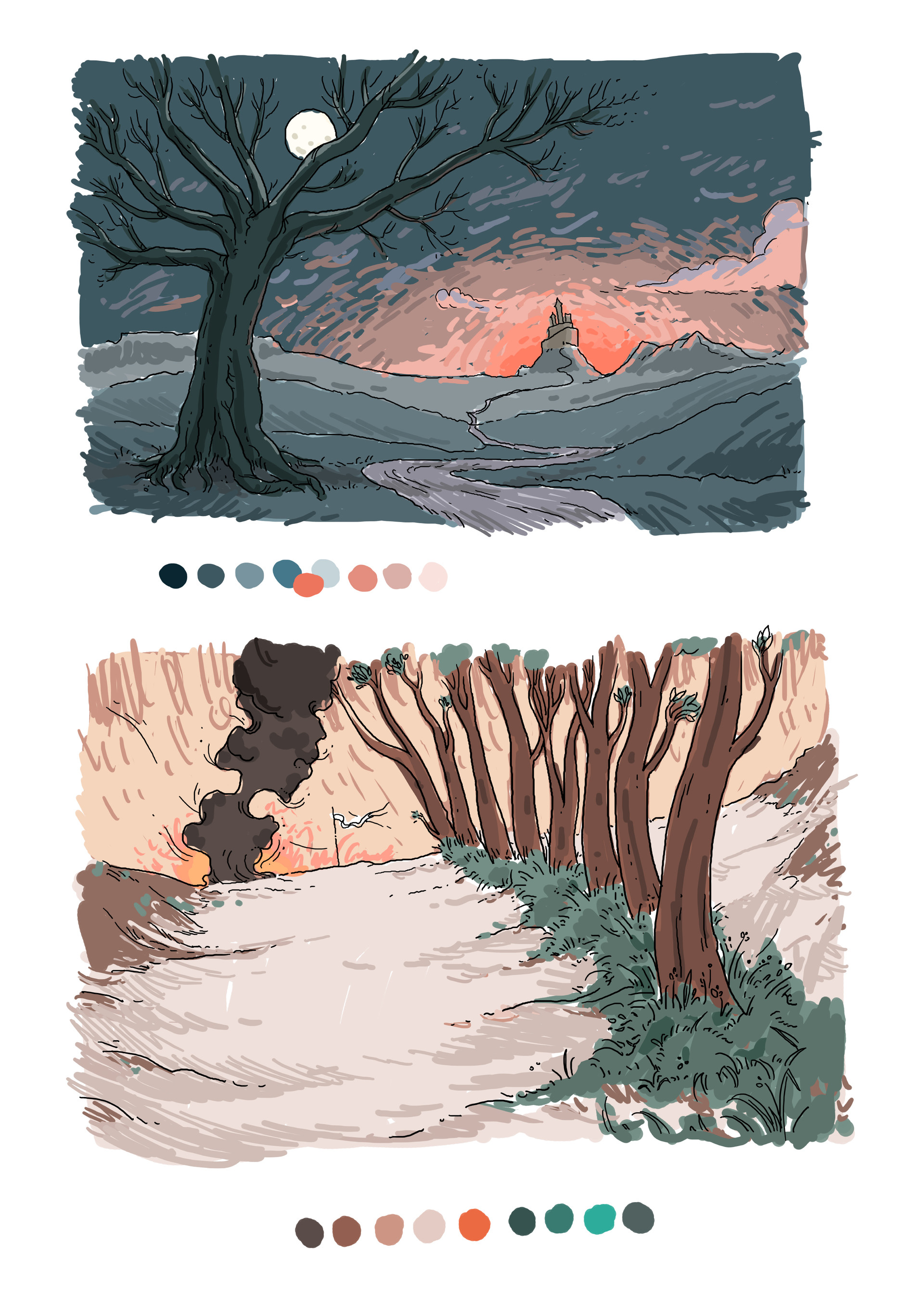 ArtStation - Background Sketches