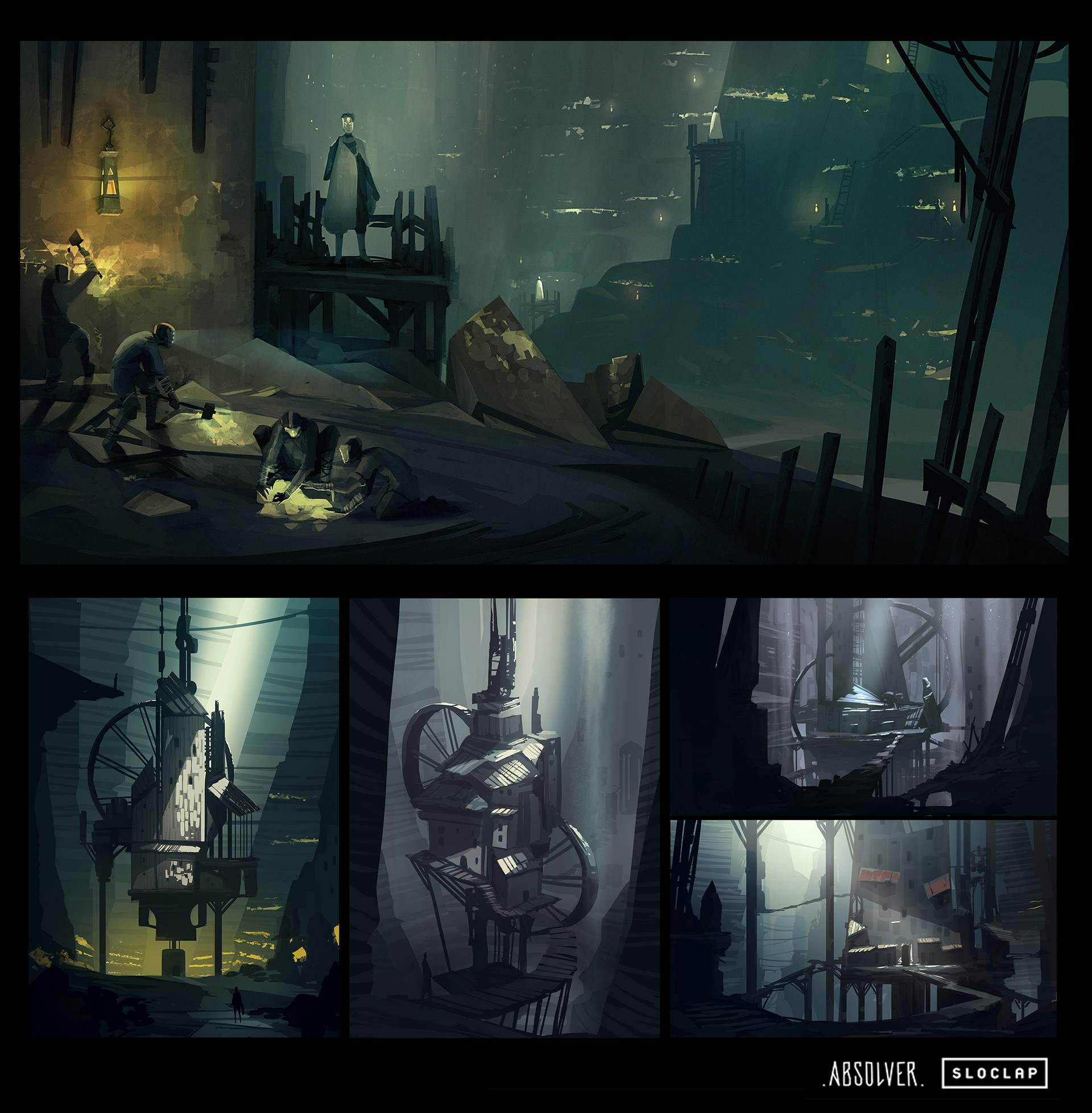 Servane Altermatt - Absolver : Downfall Mines Boss Room Concepts