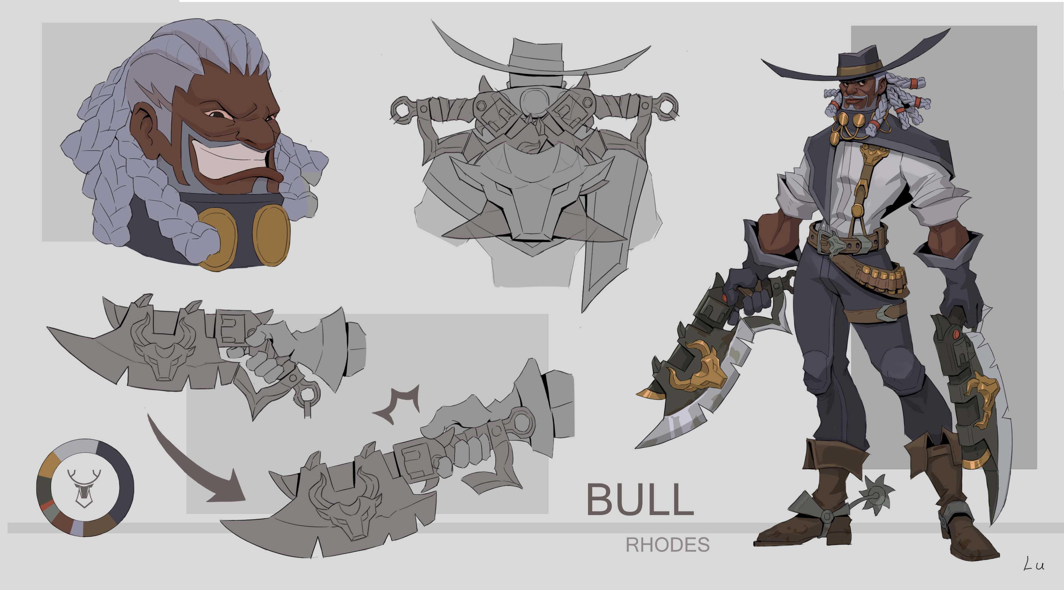 公牛罗兹 (Bull Rhodes) by GaGa Lu : r/EbonyImagination