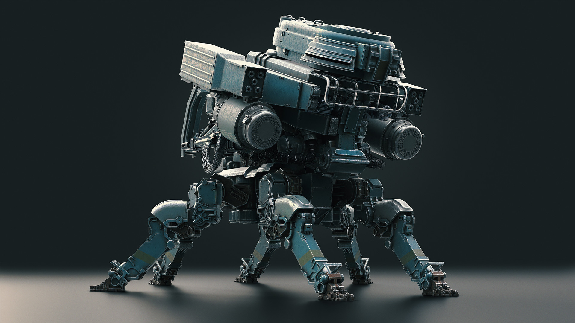 tomi-vaisanen-guncrawler-back.jpg (1920×1080)_枪械｜兵器｜机甲｜科幻 _机甲--机车--机器人采 ...