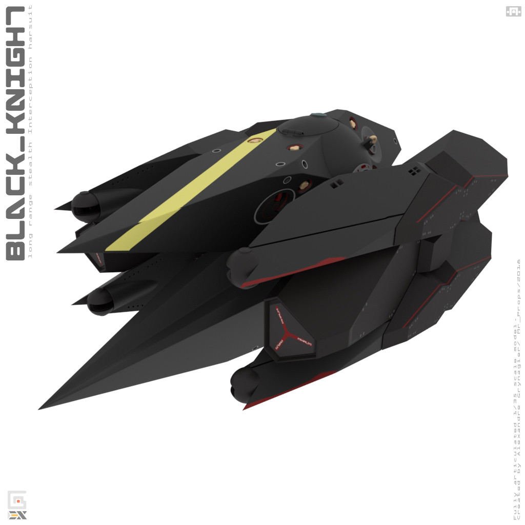 alexandre grynagier - Manned Stealth Space Interceptor (MSSI) 'Black ...