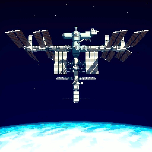 ArtStation - ISS pixel art