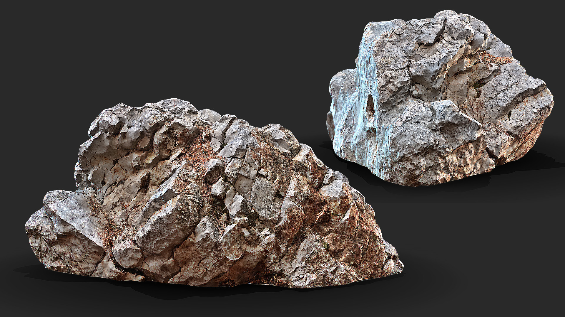 ArtCloud Studio - Photogrammetry 3D Scan Rocks and Stones 16xPack