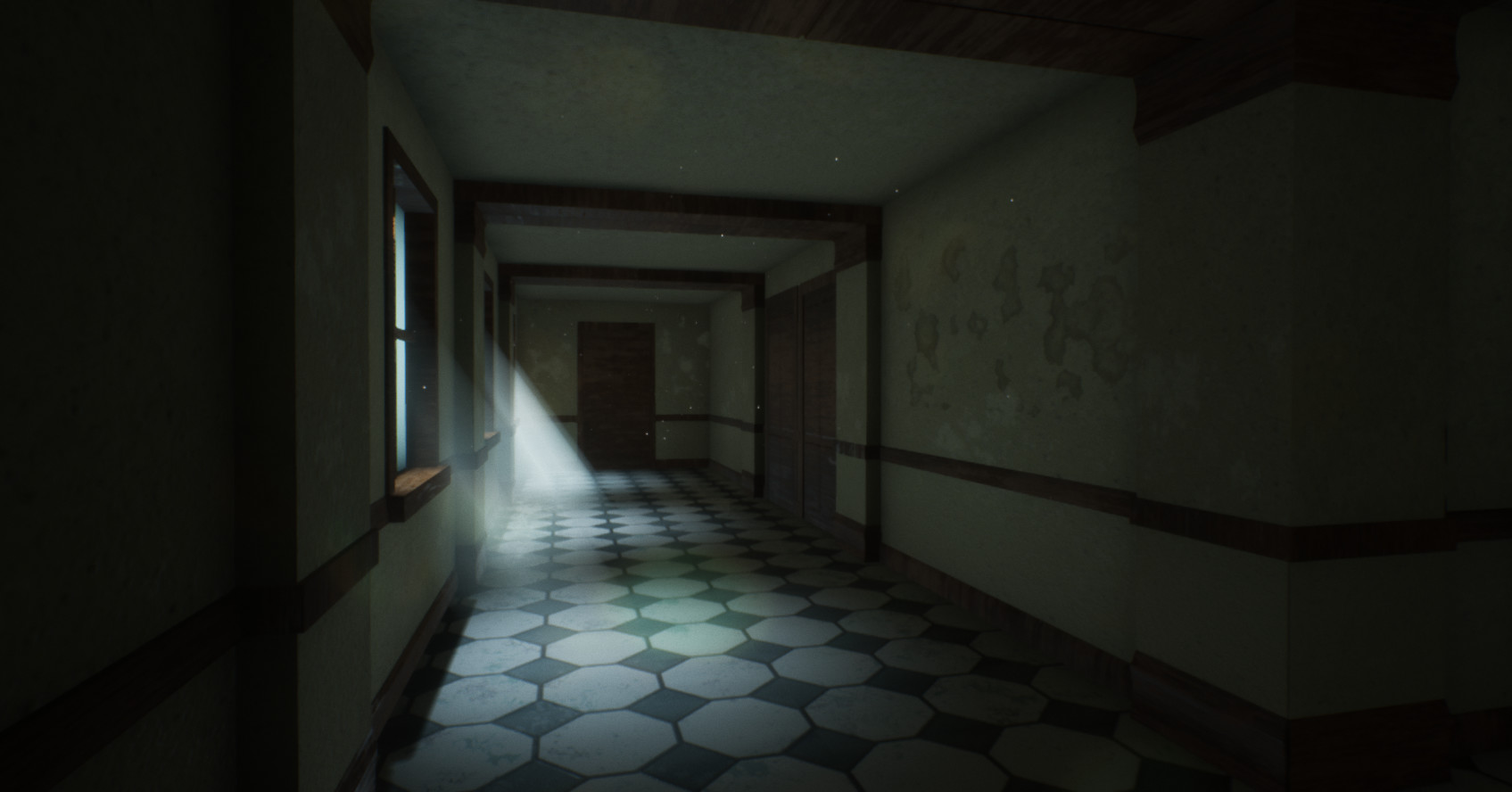 ArtStation - Nighttime Hallway