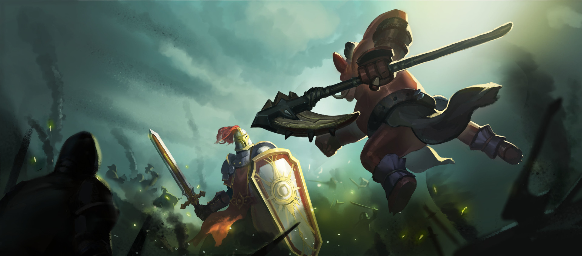 ArtStation - Orc Knight Battle Scene