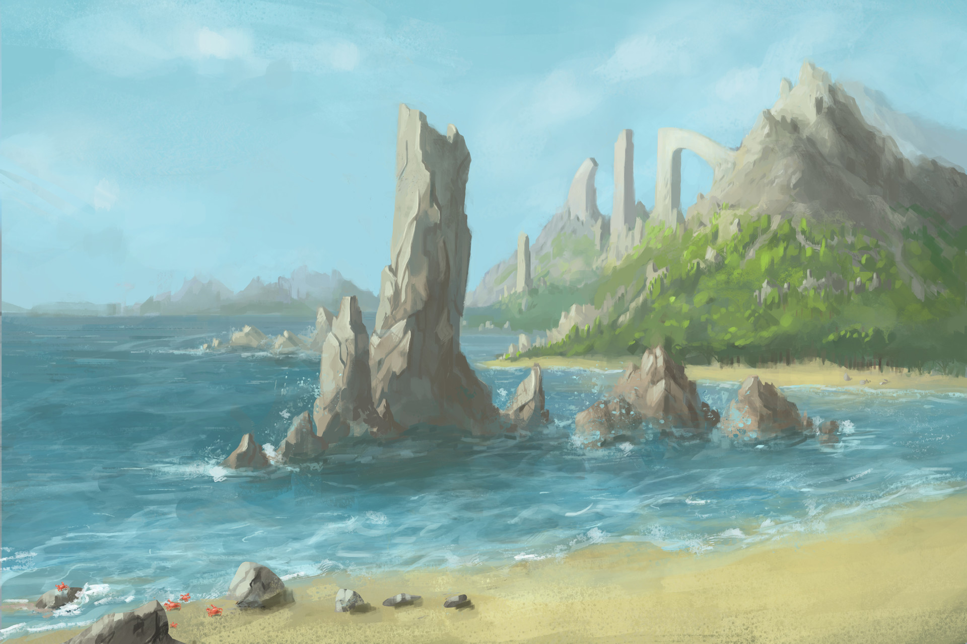 ArtStation - Sea ruins