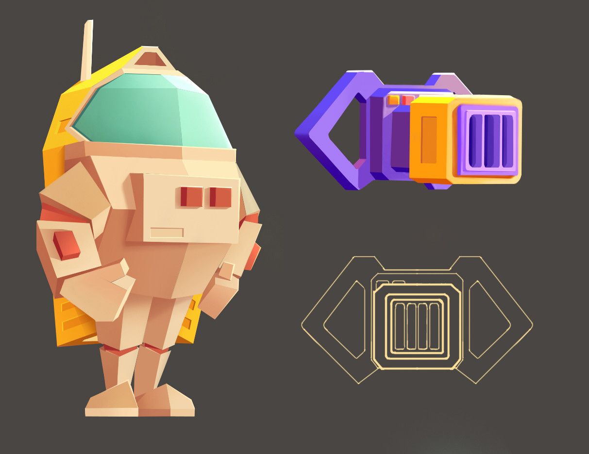 ArtStation - Space crystal game in Reel Valley game