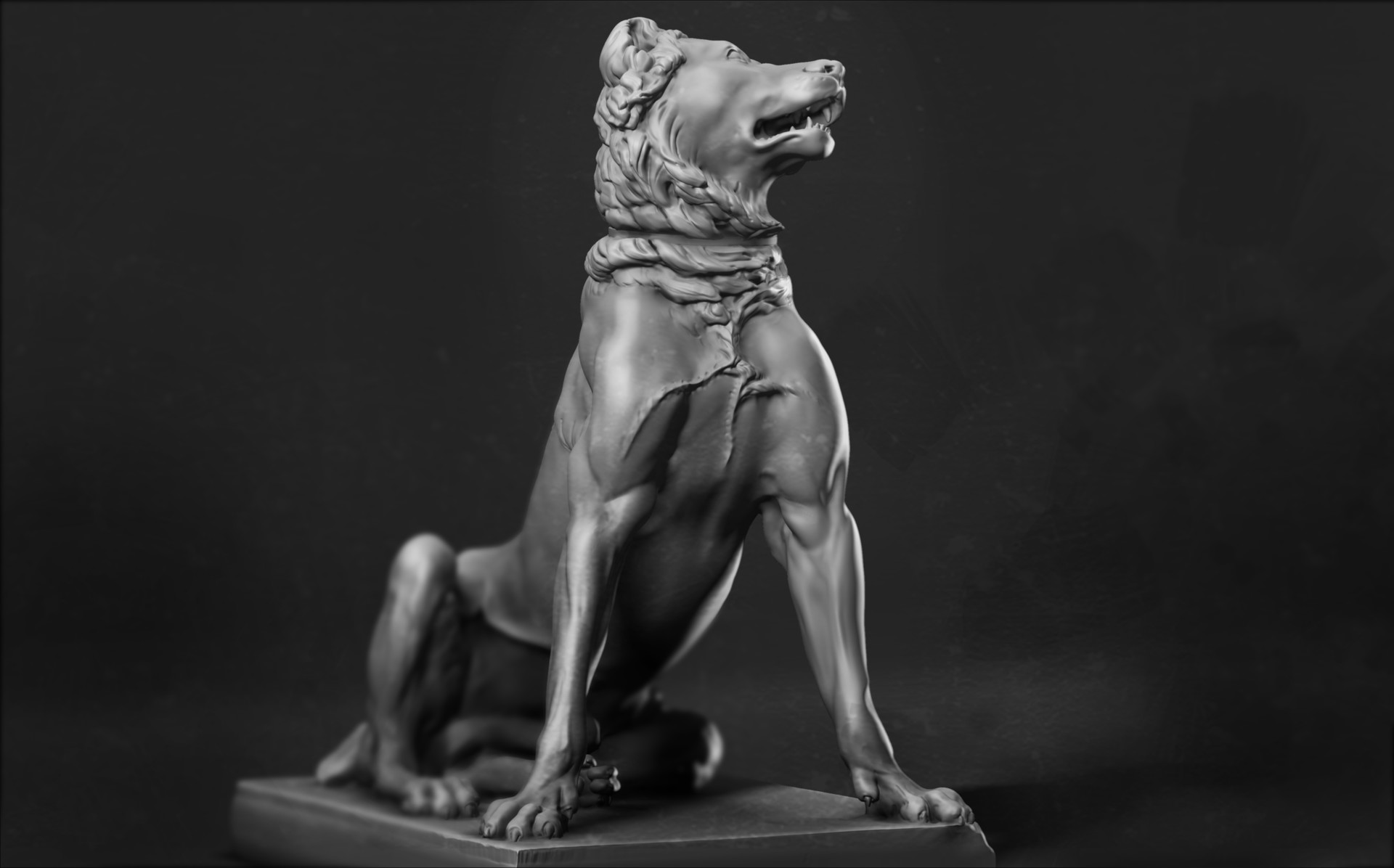 ArtStation - Molossian Hound tutorial study