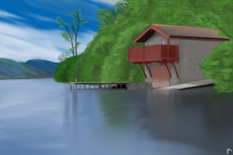 ArtStation - River house