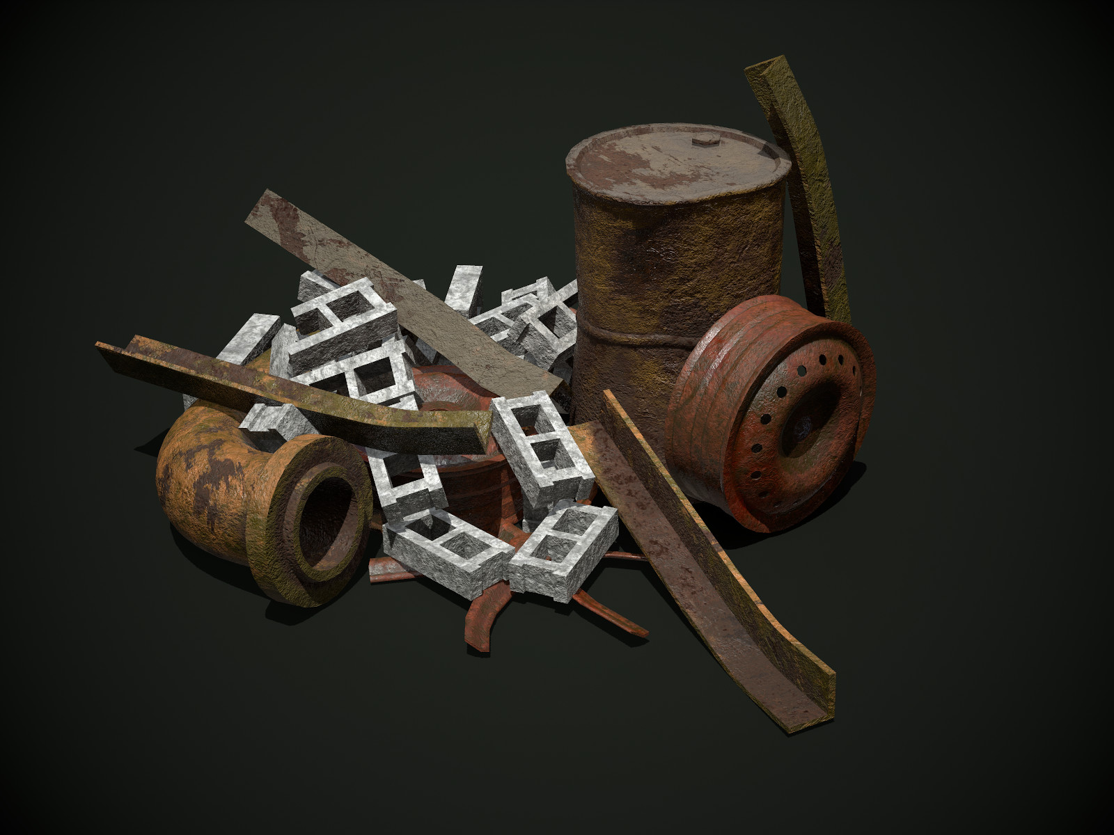 ArtStation - Rusty Debris for Games