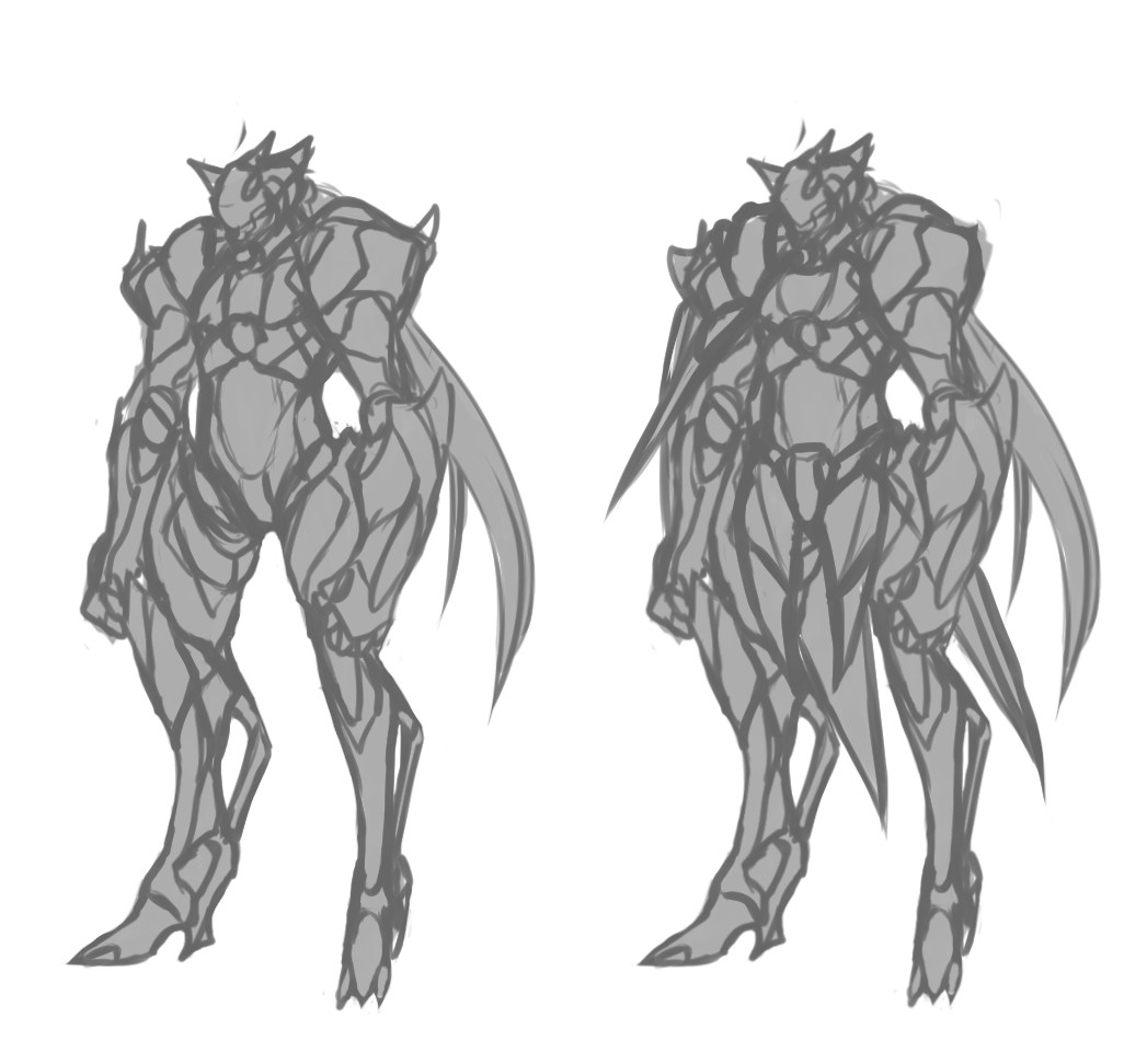 ArtStation - Concept Dump #2 Biomech Warrior