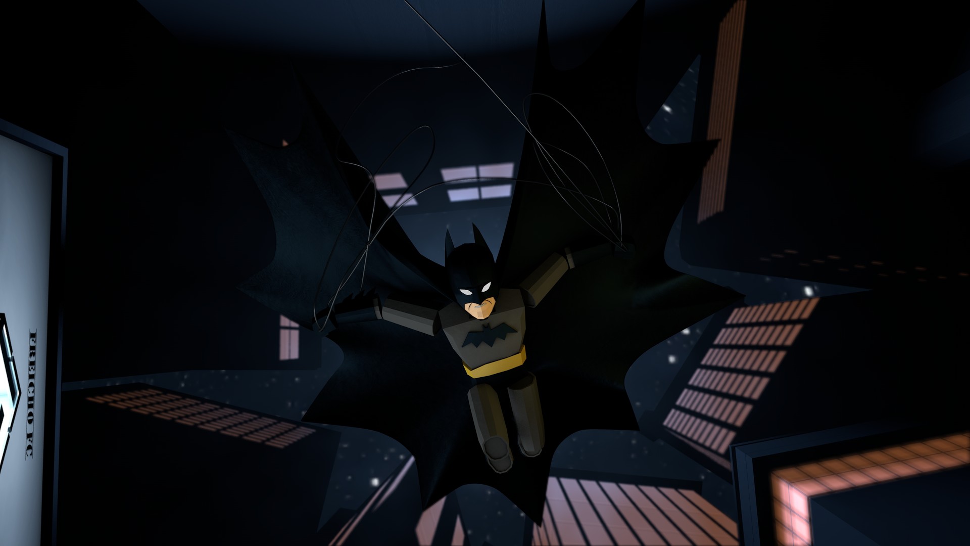 ArtStation - Batman The Dark Knight Low Poly Action Pose