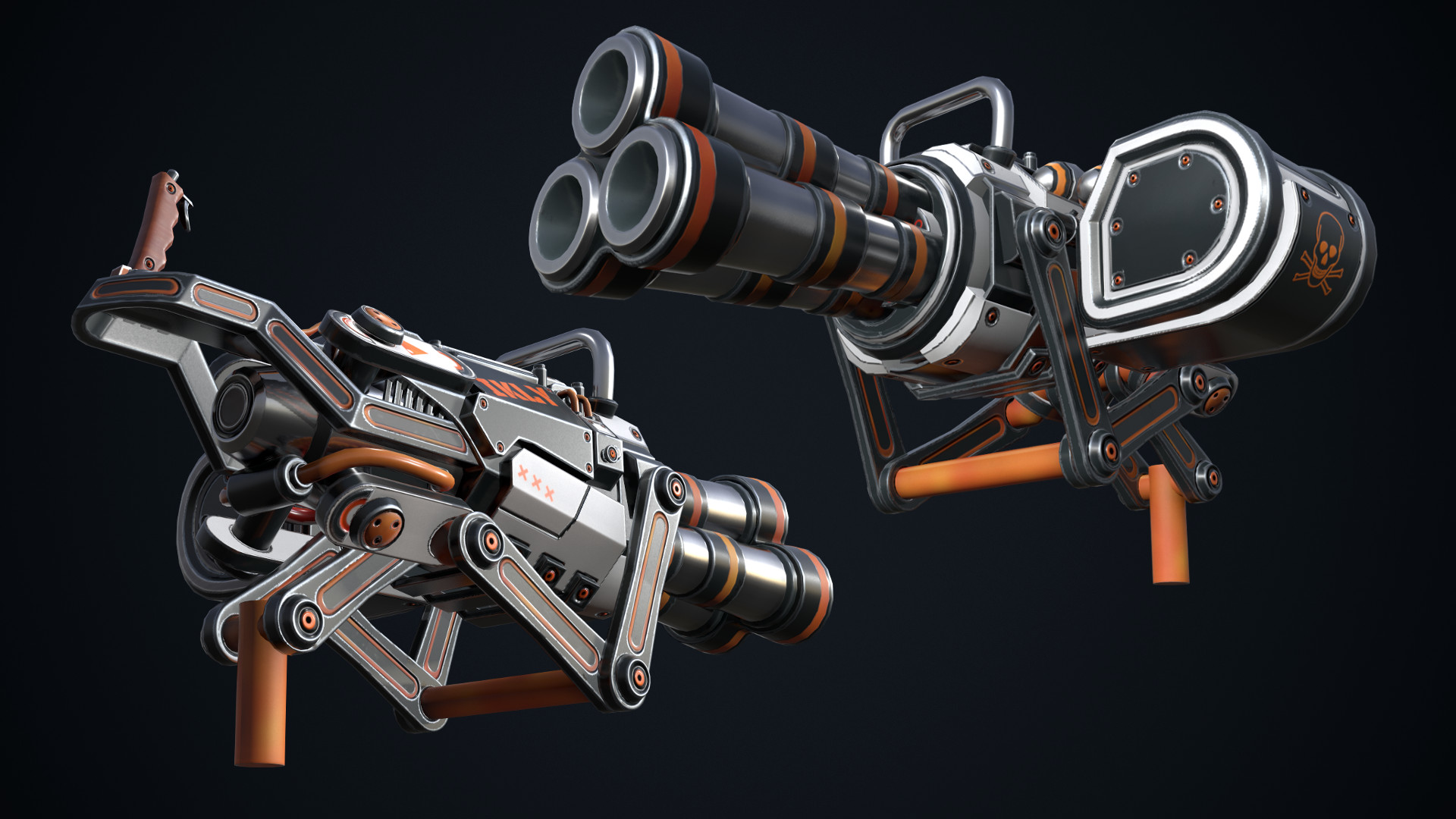Dmitriy Shchukin - Stylized Rocket launcher gun
