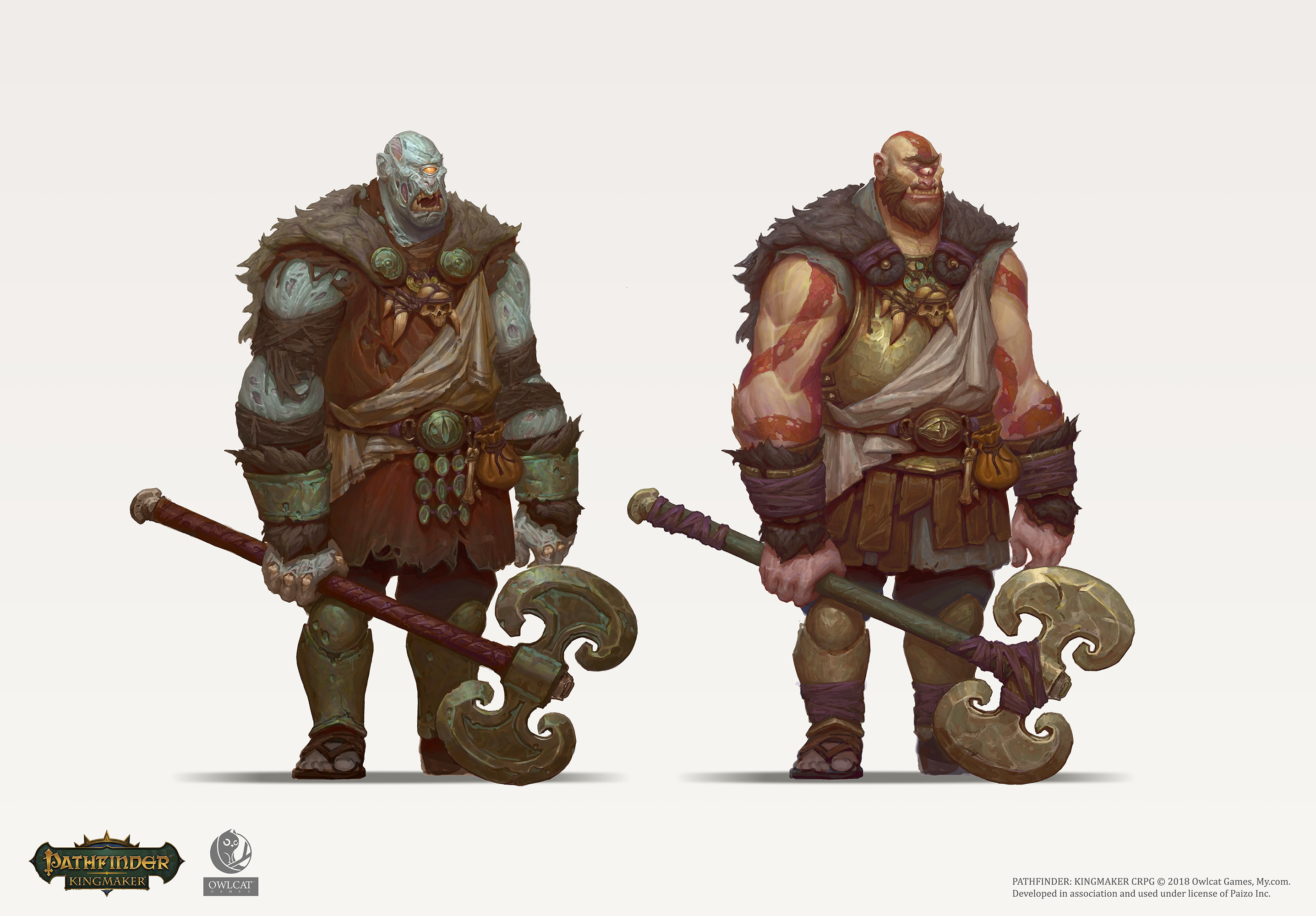 Ilia Bodaikin - Pathfinder: Kingmaker - Cyclops, zombie cyclops concepts.