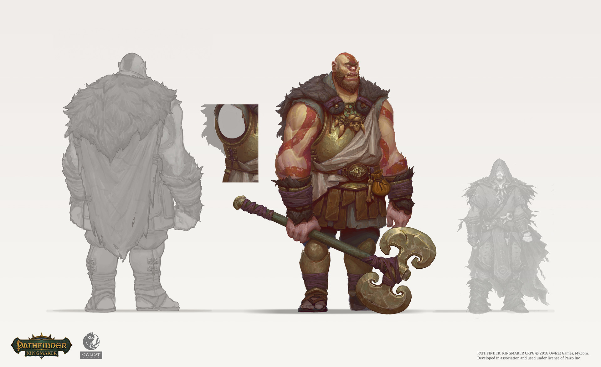 Ilia Bodaikin - Pathfinder: Kingmaker - Cyclops, zombie cyclops concepts.