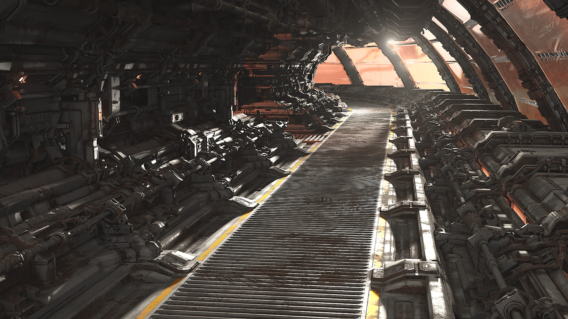 ArtStation - Mars Orbiter (Sci-fi Corridor)