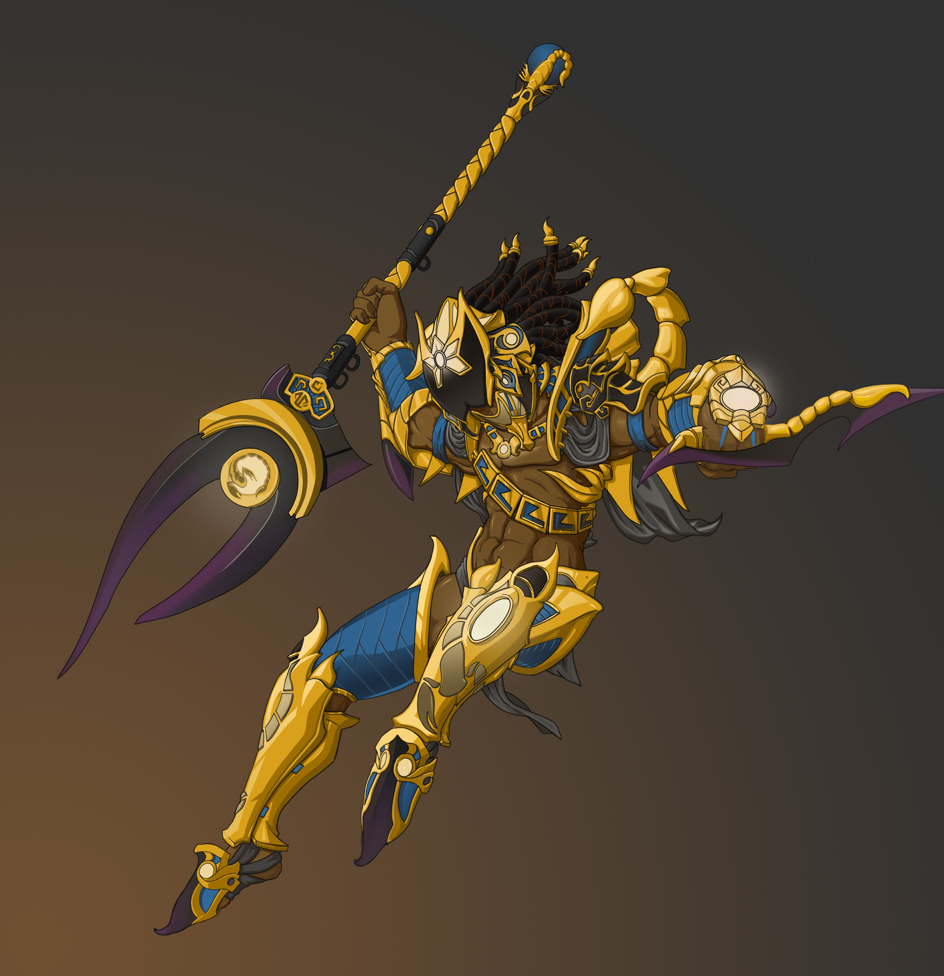 ArtStation - Ank'Serah, Character design contest Eredan Arena winner