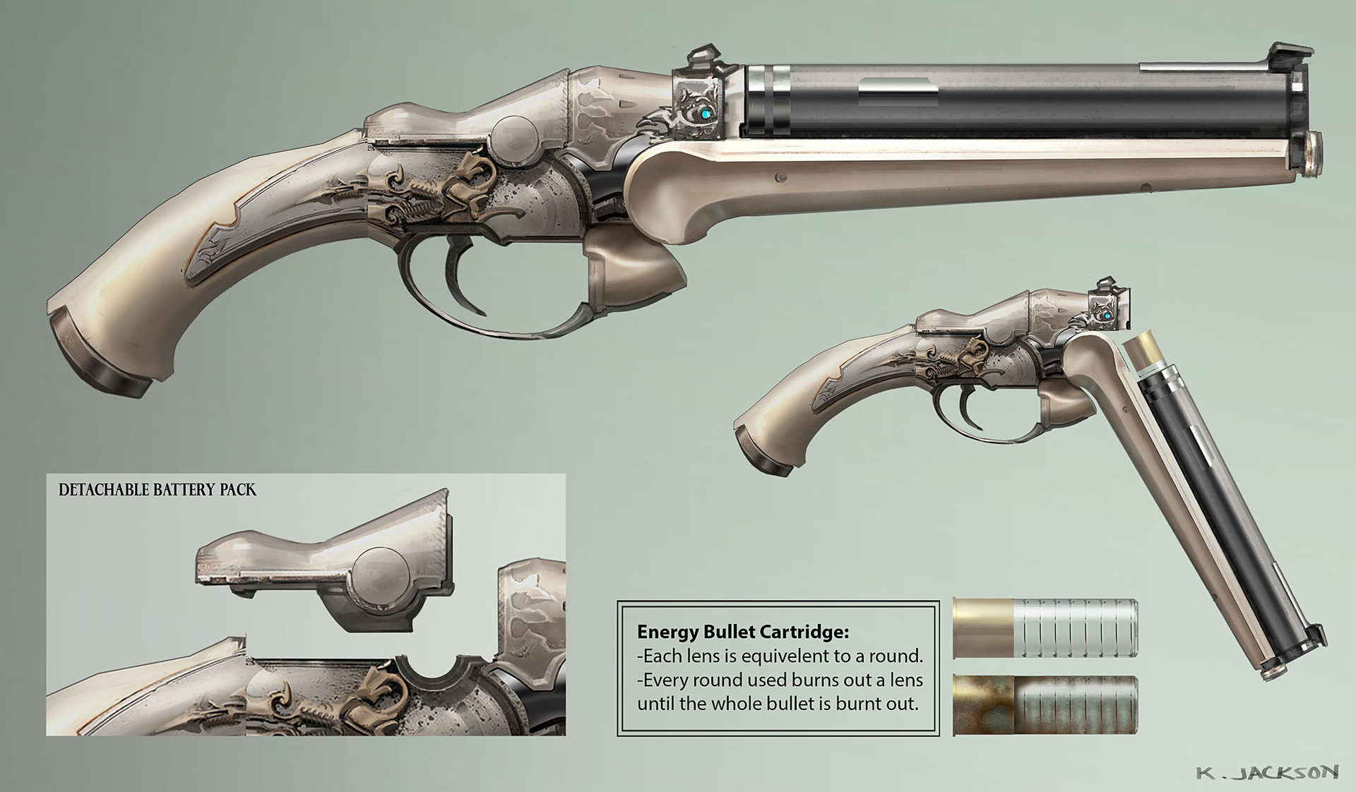 Kenan Jackson - Tommy gun-esqu plasma pistal