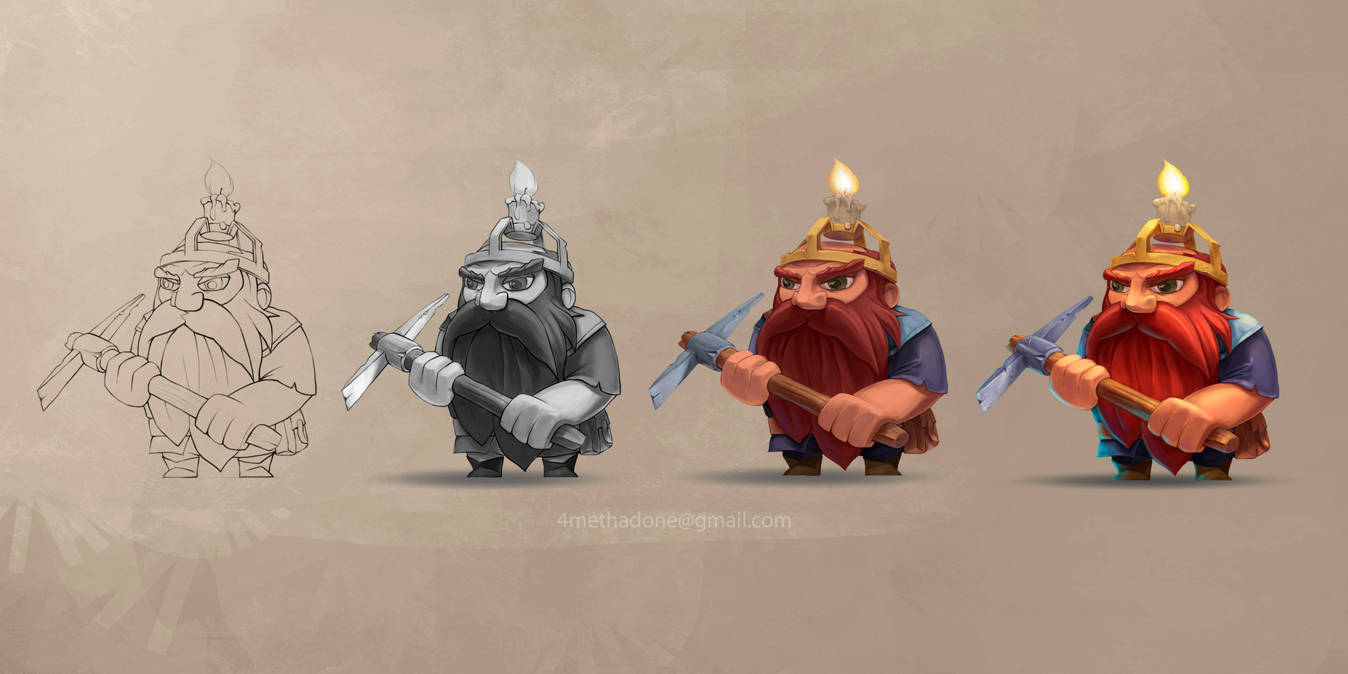 ArtStation - DWARF. The coal miner.