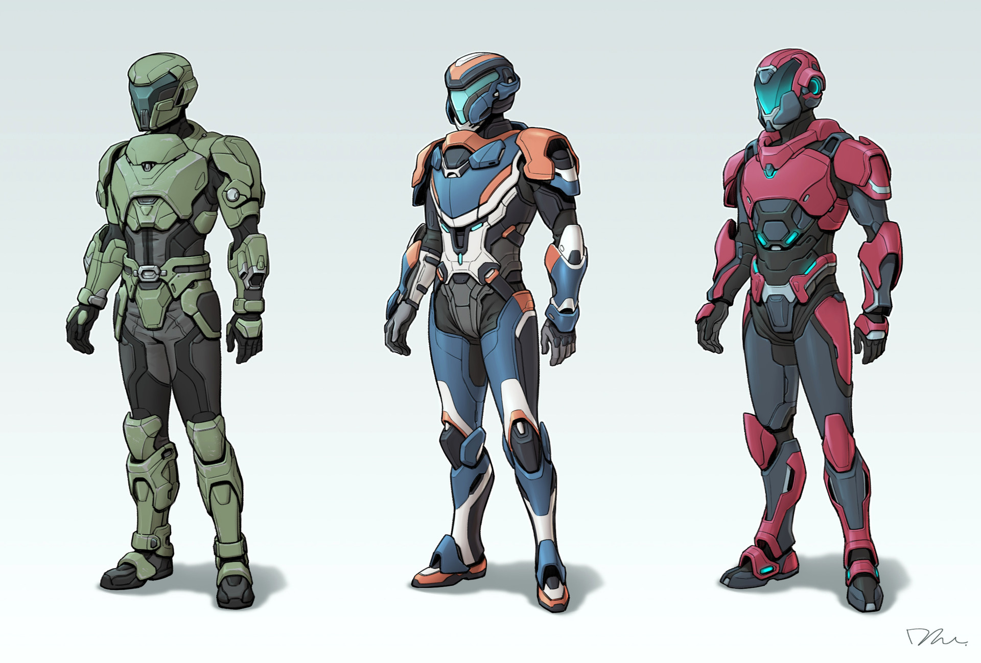 ArtStation - Sci-fi suit study