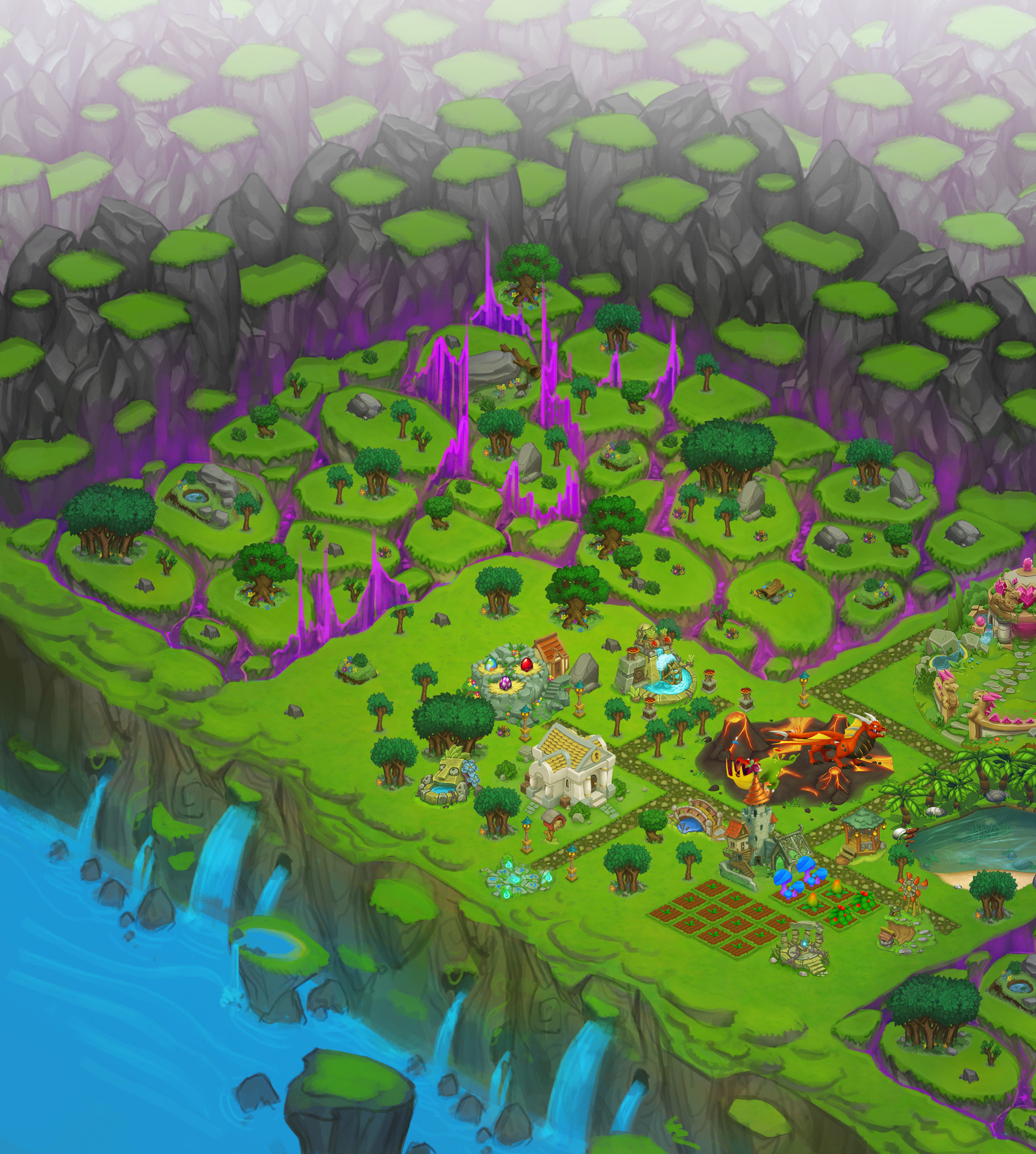 Dragon Vale Park Ideas