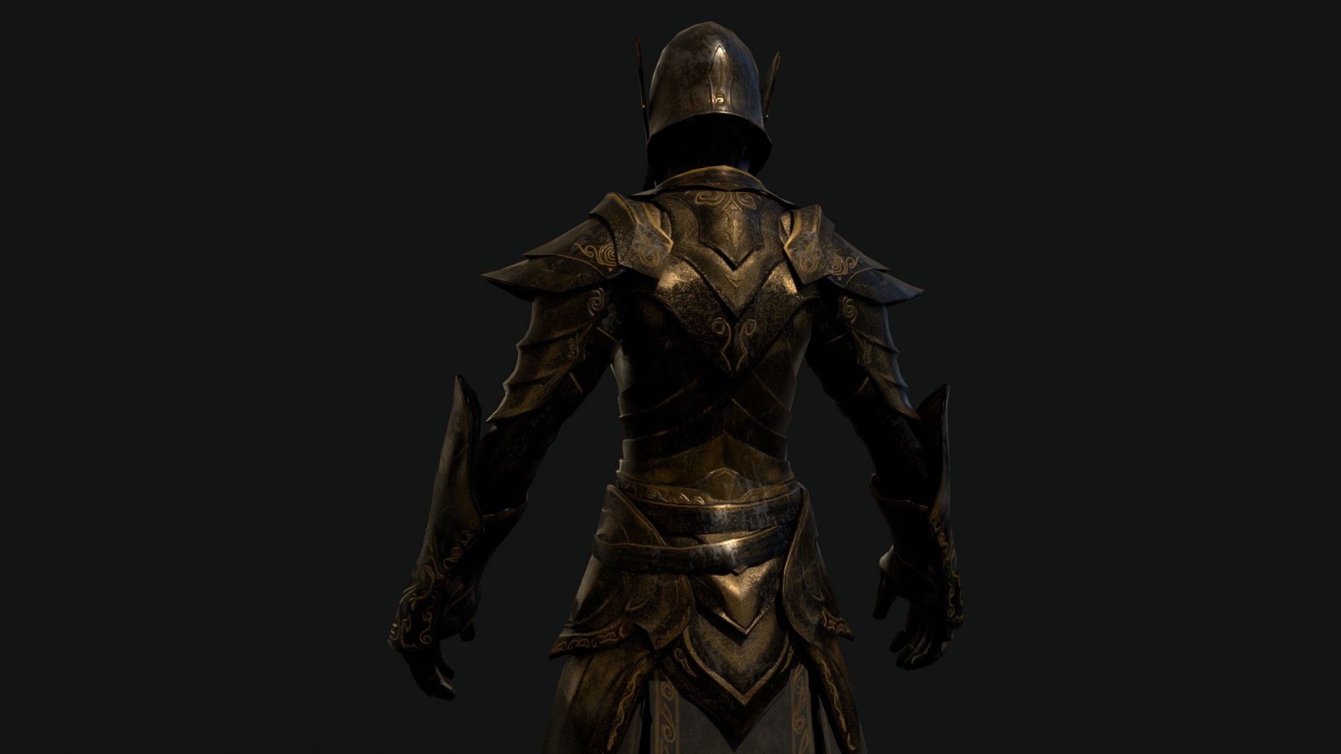 Skyrim Ebony Armor Wallpaper