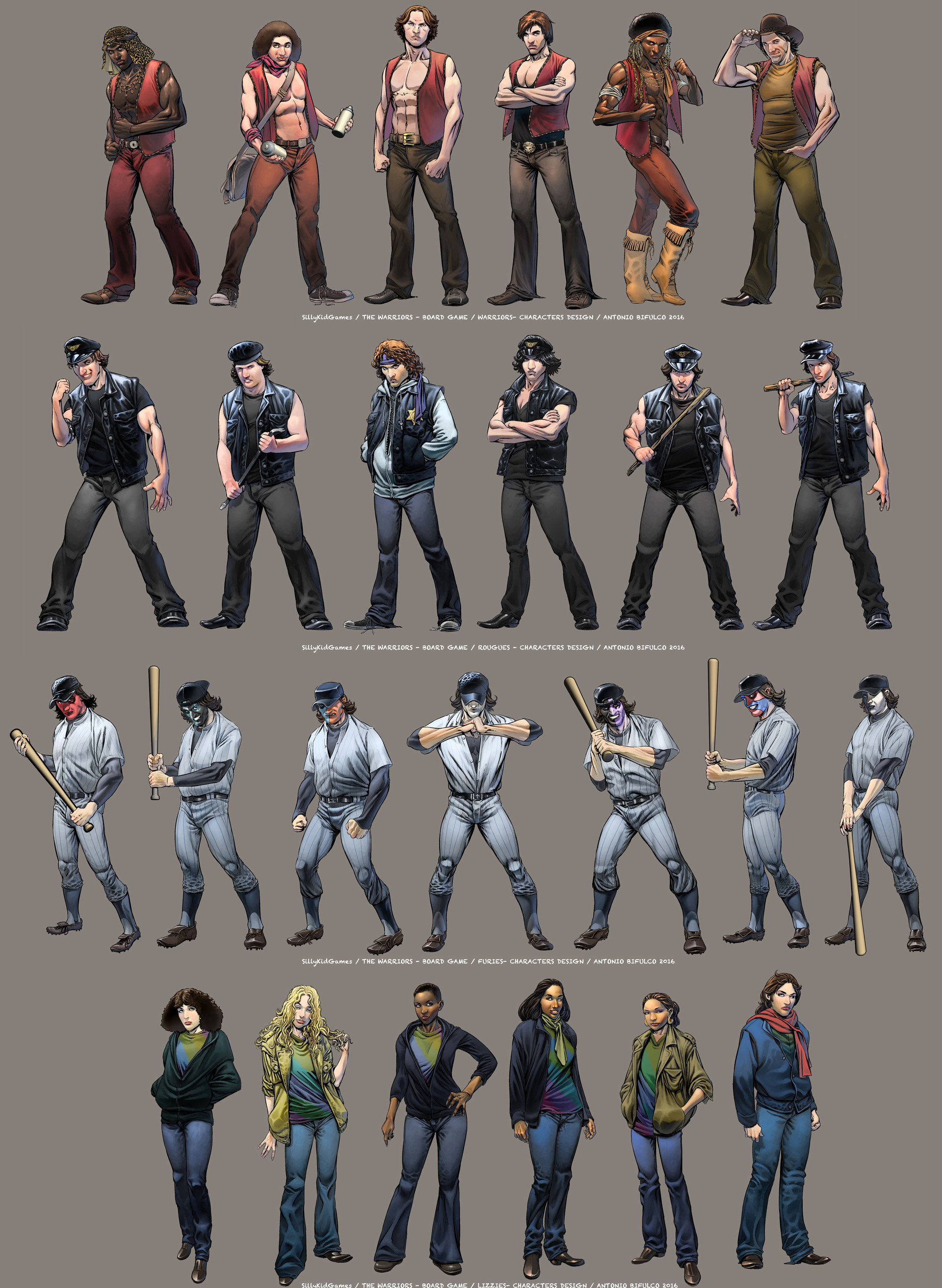 ArtStation - The Warriors character concepts