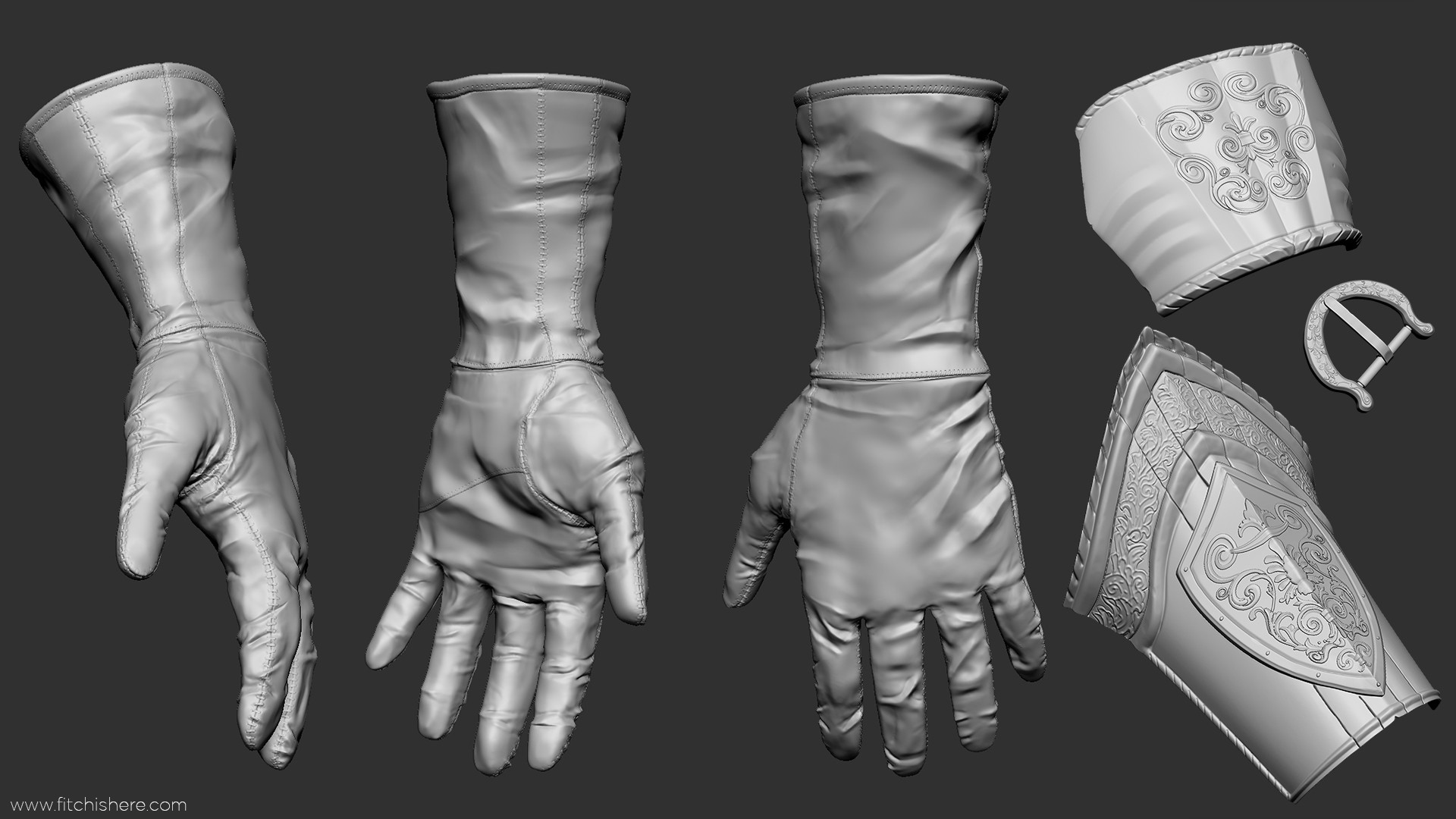 FitchIsHere - Eric J Fitch's 3D Art Portfolio - Gauntlets