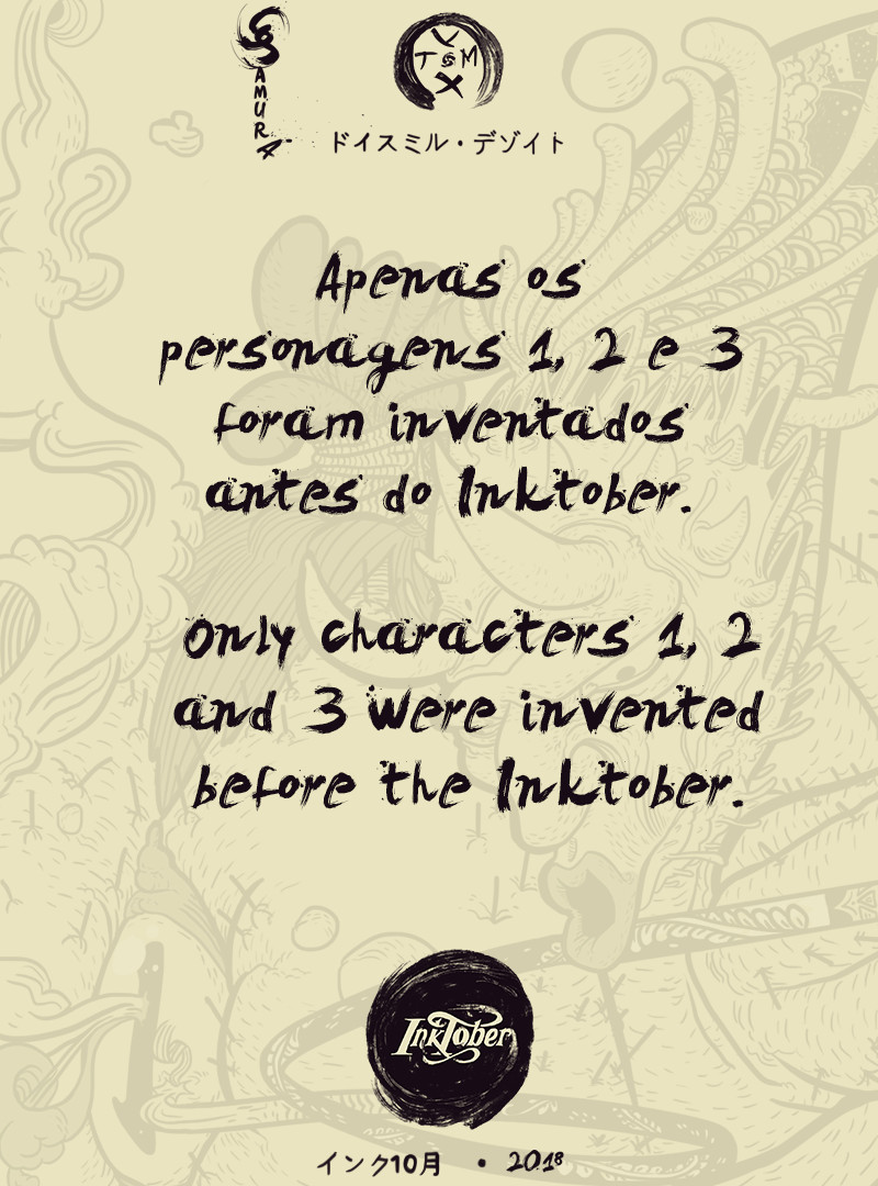 Vic Maia - Inktober 2018 - Samurá