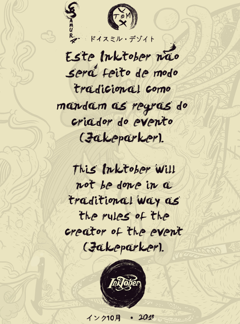 Vic Maia - Inktober 2018 - Samurá