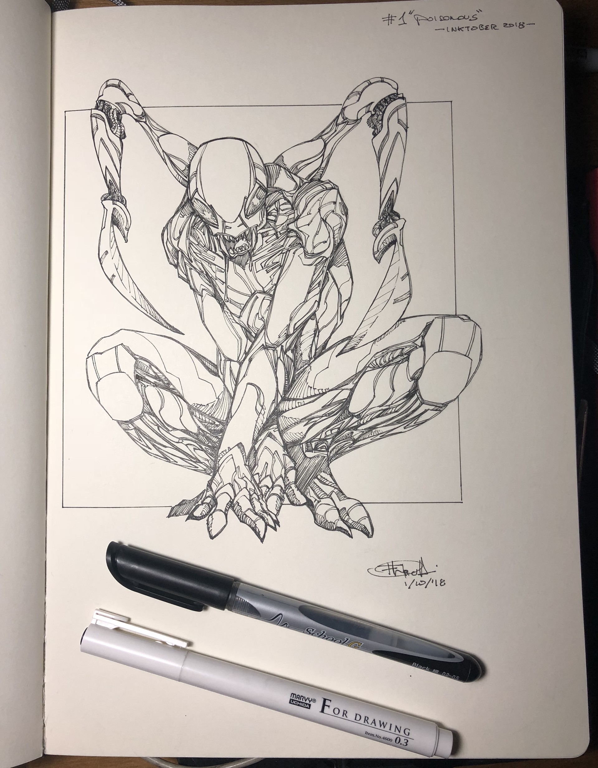 ArtStation - Inktober 2018 - first prompt: “Poisonous”